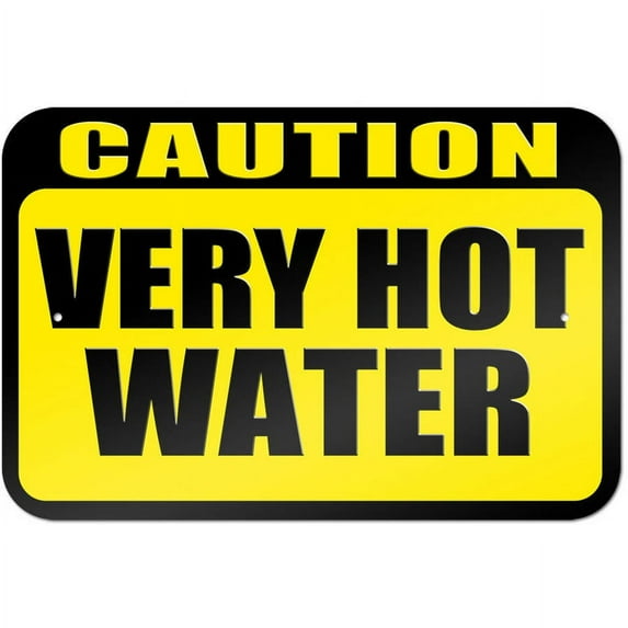 Caution Very Hot Water Sign - Walmart.com