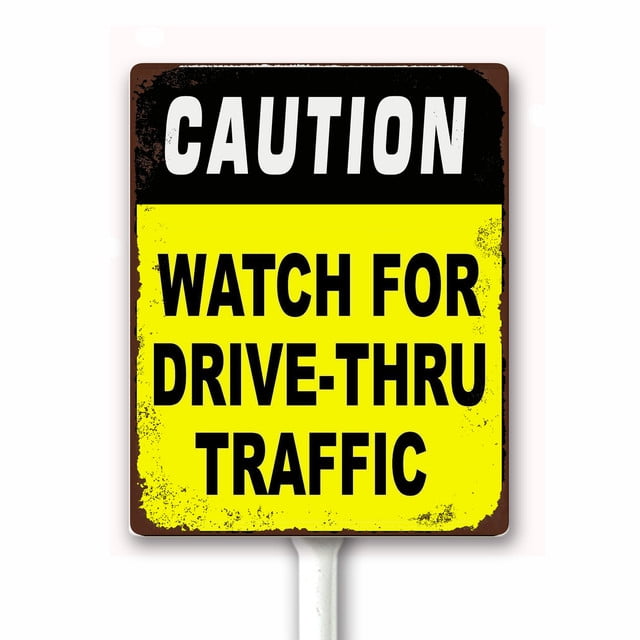 Caution Visors Must Be Worn Rustic Yard Sign for Outdoor, 8" X 12 ...