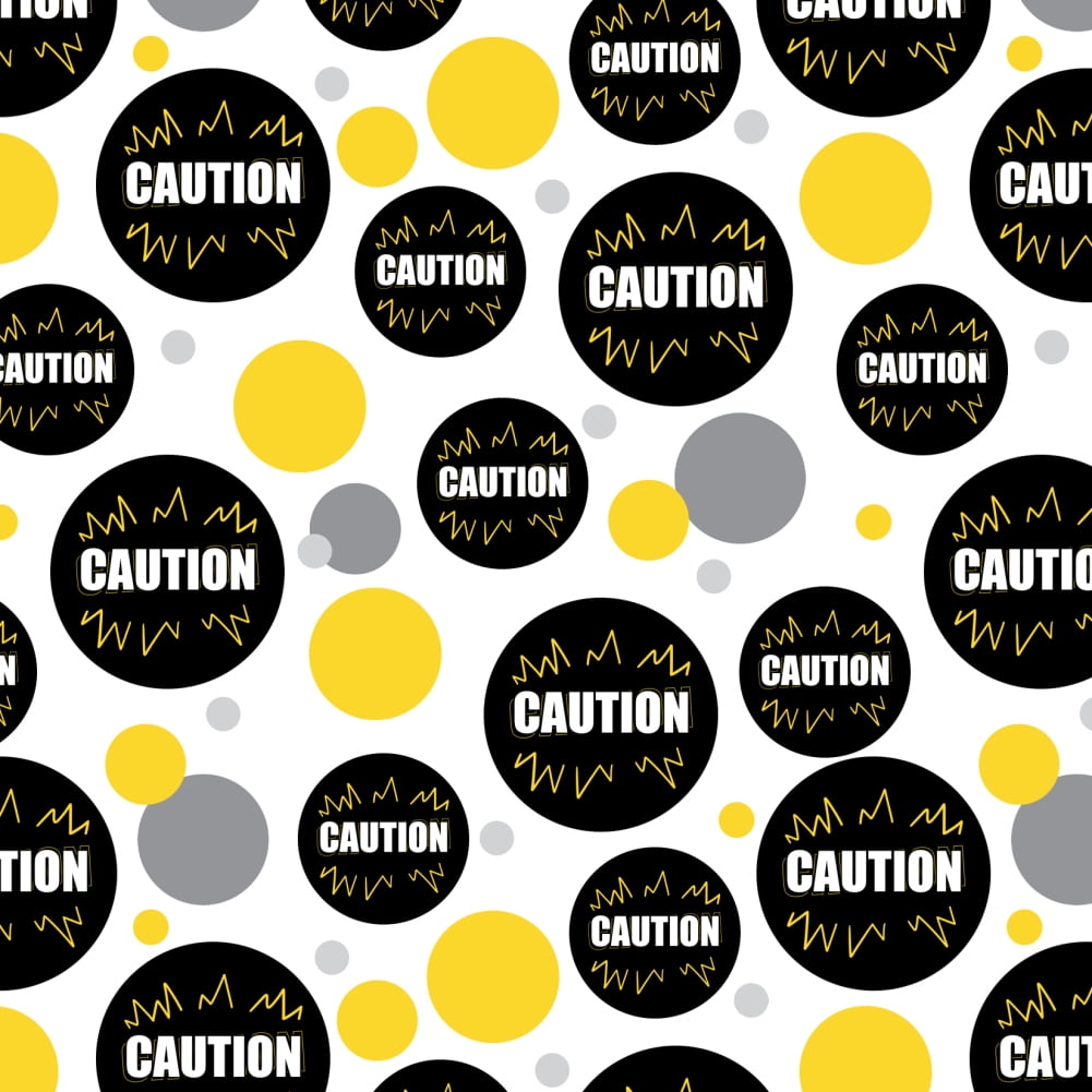 Caution Warning Premium Gift Wrap Wrapping Paper Roll - Walmart.com