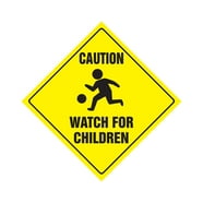 Step2 Kid Alert! Green Safety Notice Sign, 32" Tall Visual Warning ...