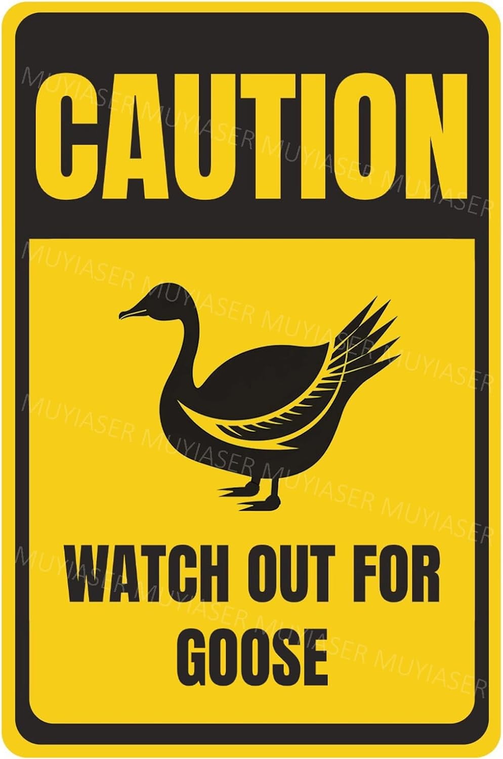 Caution Watch Out For Goose Sign You Have Been Warned Aluminum Metal ...