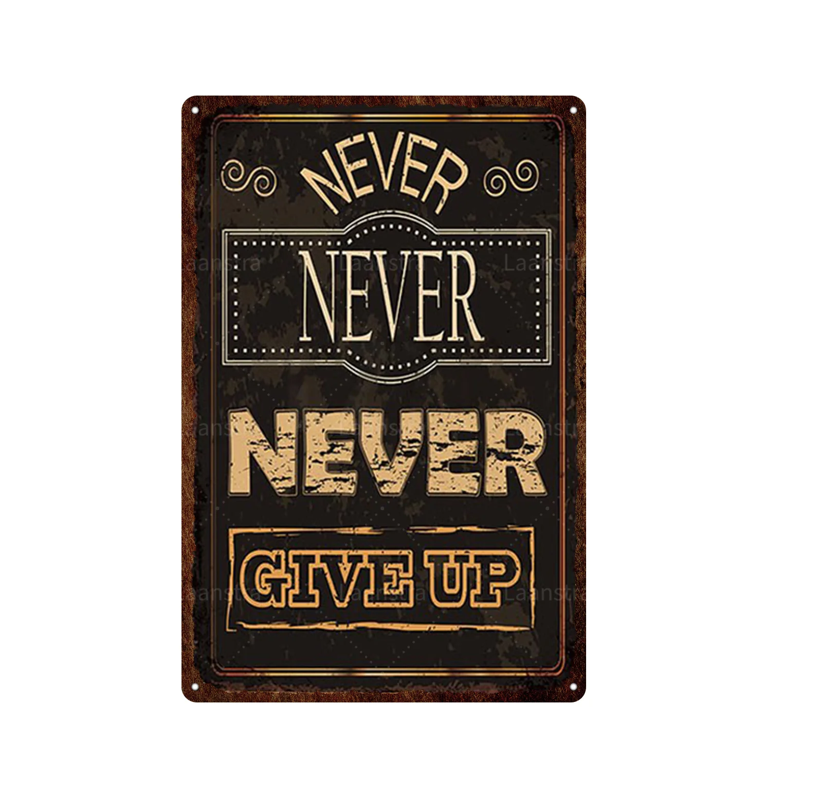 Caution Watch Your Step Warning Metal Signs Wall Decor Iron Painting ...