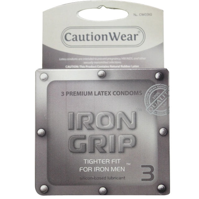 Caution Wear Iron Grip Condoms (3 pack) - Walmart.com