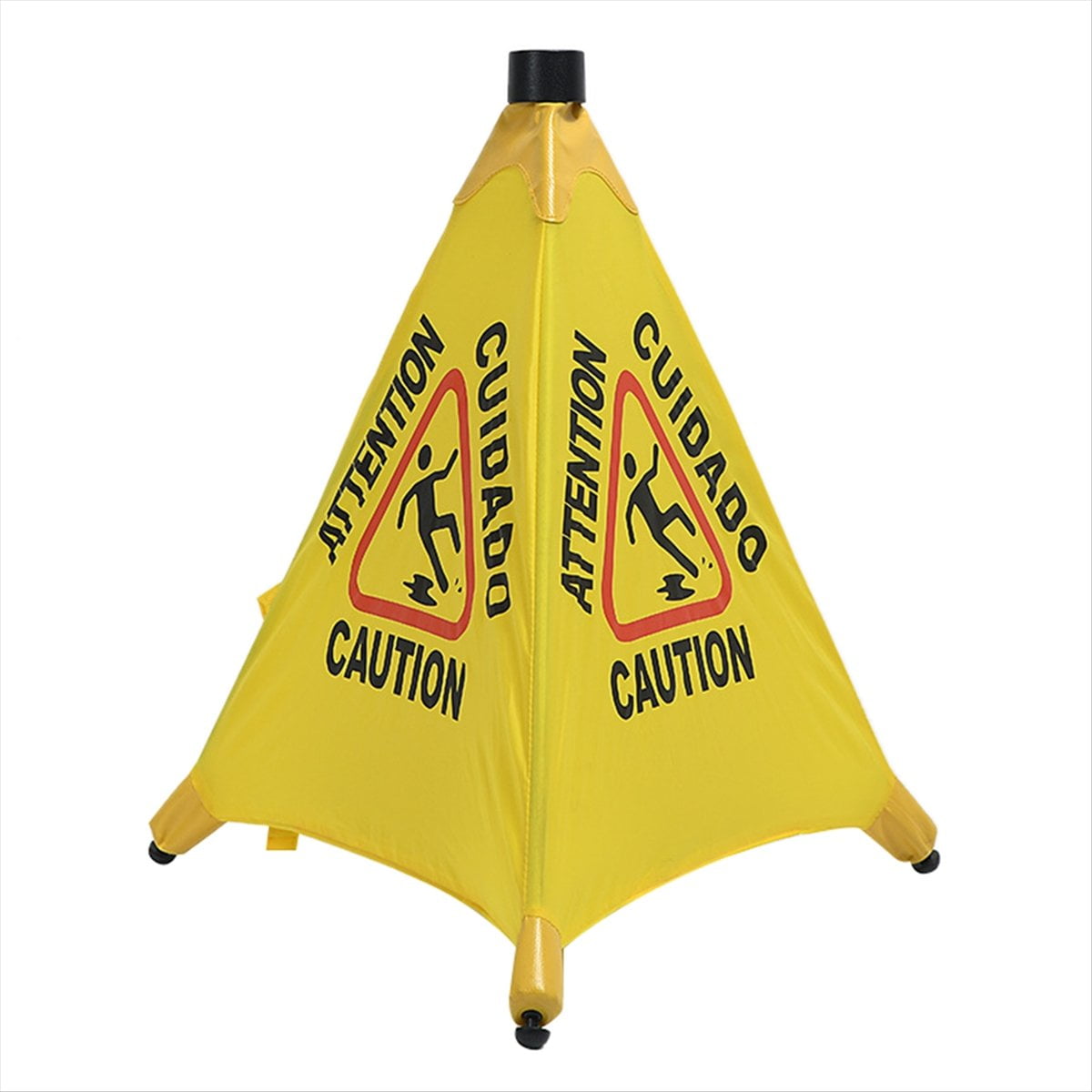 Caution Wet Floor Sign, Slippery When Pops Up Wall Mounted Foldable ...