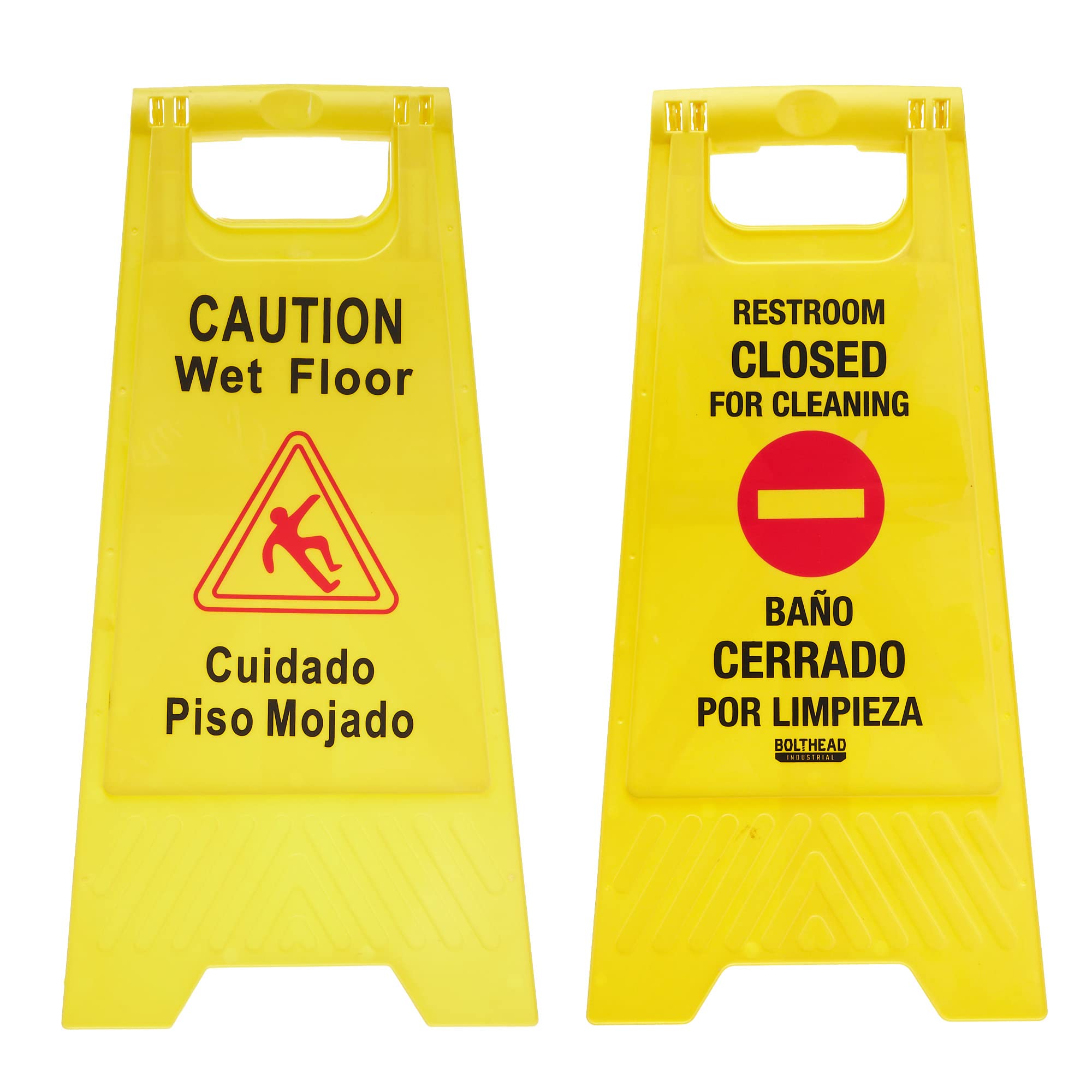 Restroom Signs (Brush Aluminum Set of 2) - Modern Restroom Sign ...