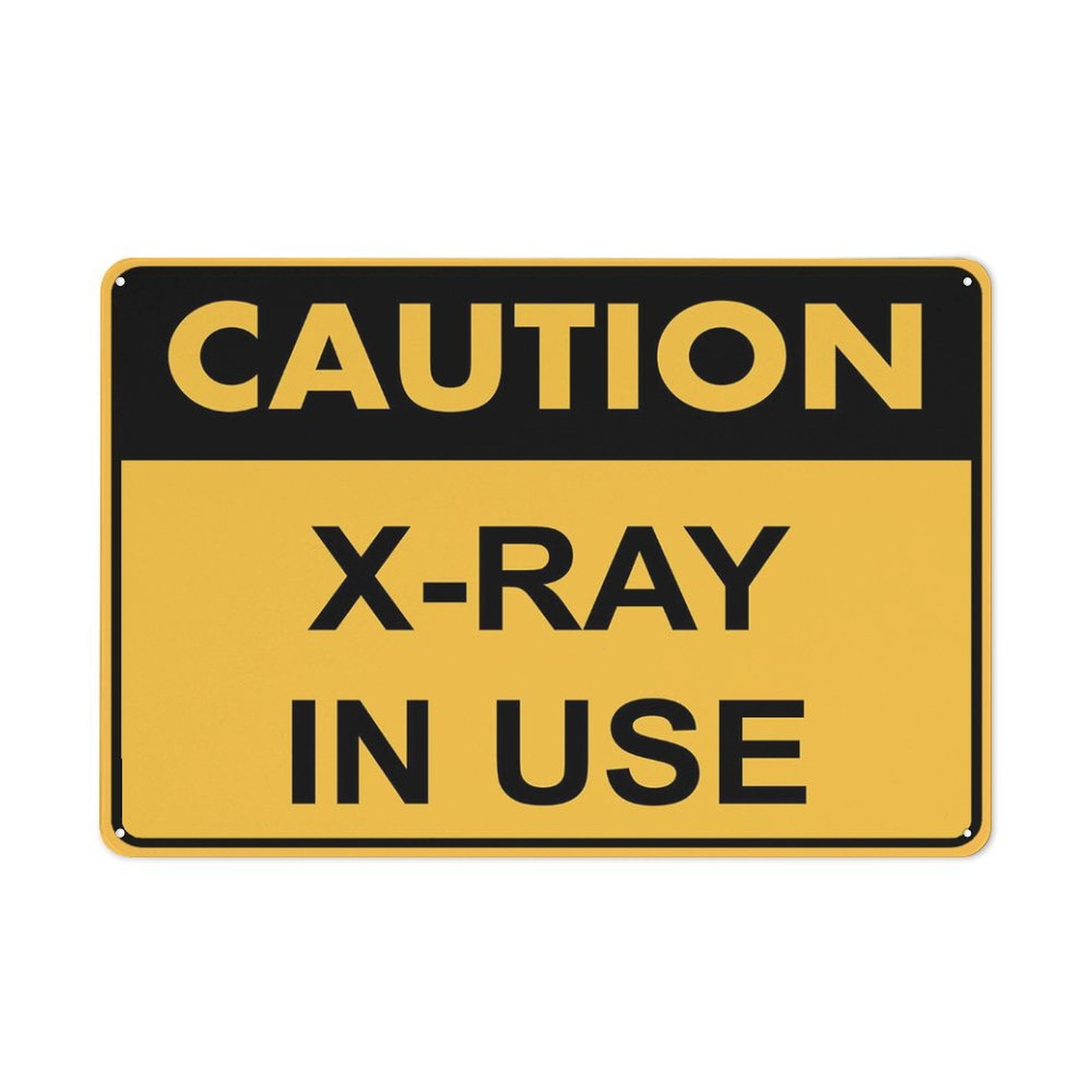 Caution X-Ray In Use Sign 12 X 8 Inch Metal Sign, Rustproof Aluminum ...