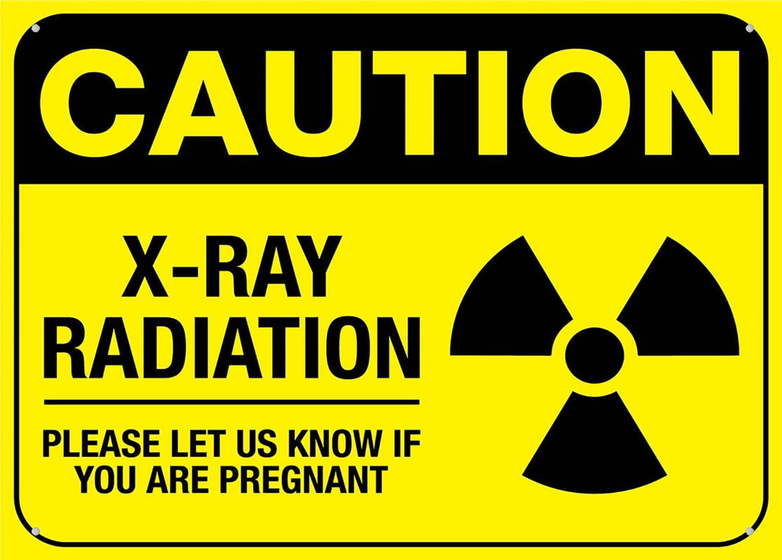 Caution X Ray Radiation Sign Metal Signs 12X8 Inch Rust Free Aluminum ...