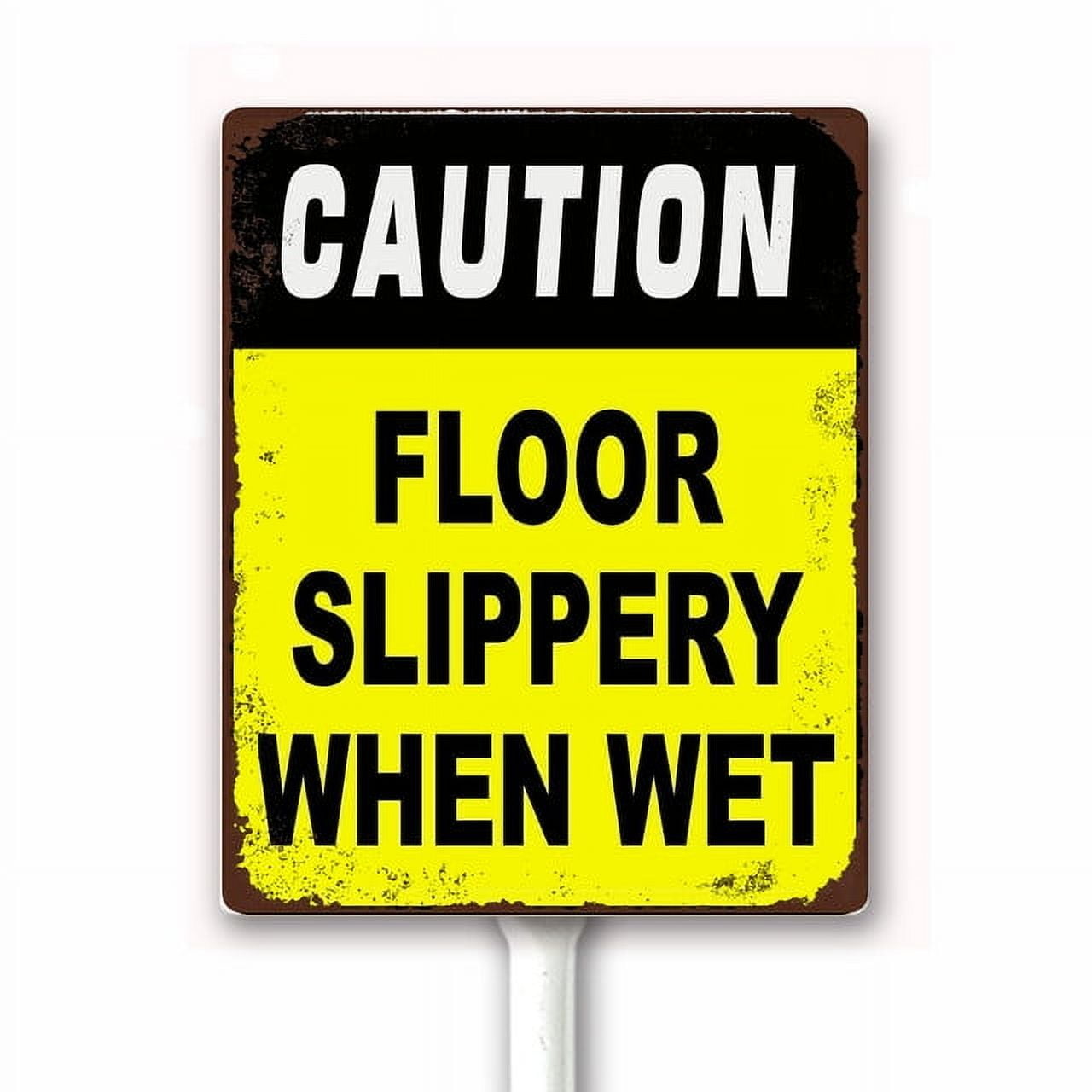 Caution X-Ray in Use Rustic Yard Sign for Outdoor, 4.6" X 6" Yellow ...