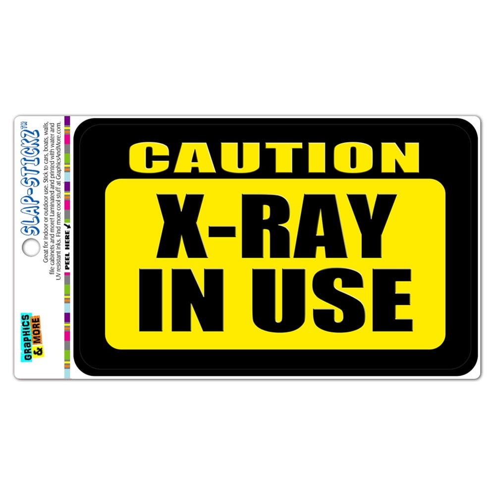 Caution X Ray in Use SLAP-STICKZ(TM) Automotive Car Window Locker ...