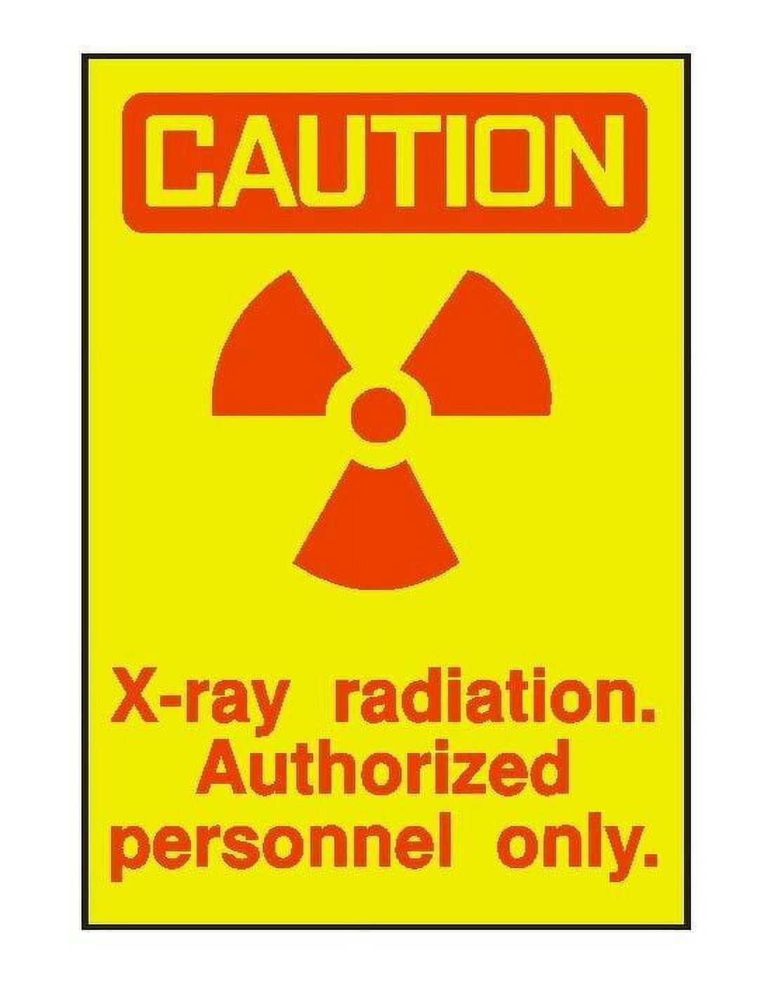 Caution X ray Radiation metal aluminium Sign Work Safety Business Sign ...