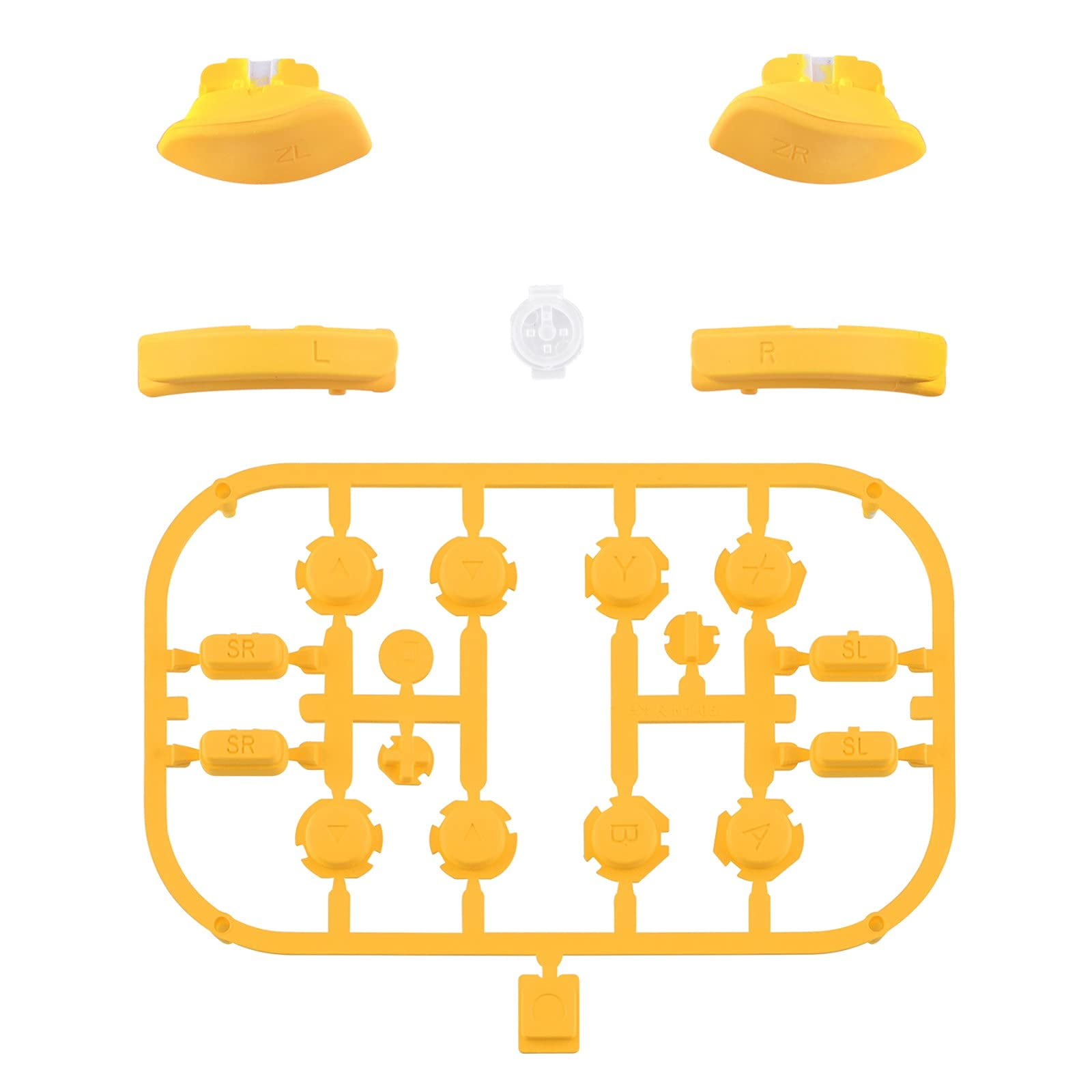 Caution Yellow ABXY Direction Keys SR SL L R ZR ZL Button w/Tools for ...