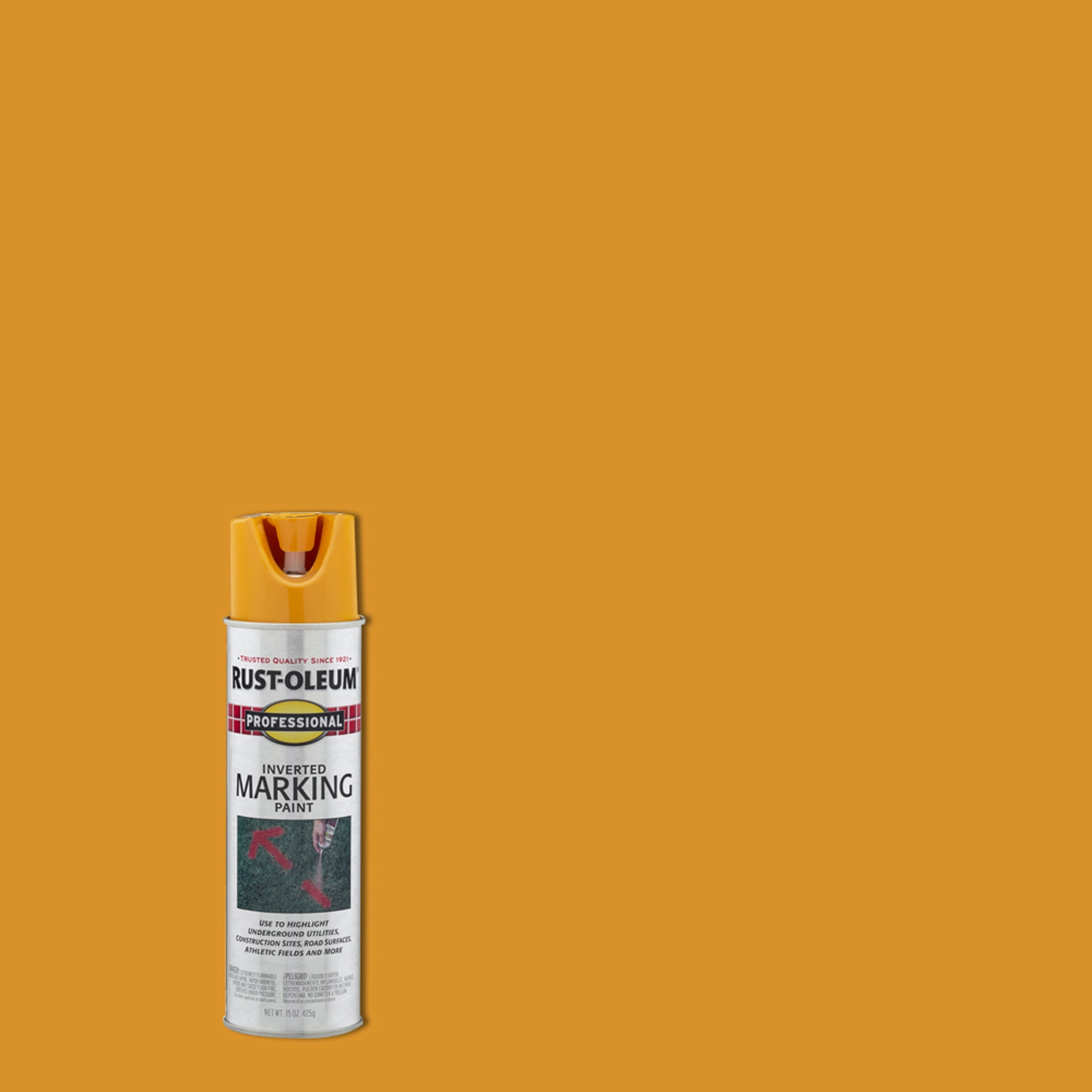 6 Pack, Caution Yellow, Rust-Oleum Professional Inverted Marking Paint ...
