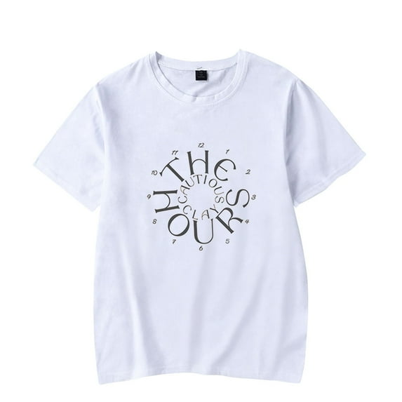 Cautious Clay The Hours Tour 2025 Cotton T-shirt - Short Sleeve Cosplay Streetwear Merch, Tees ...