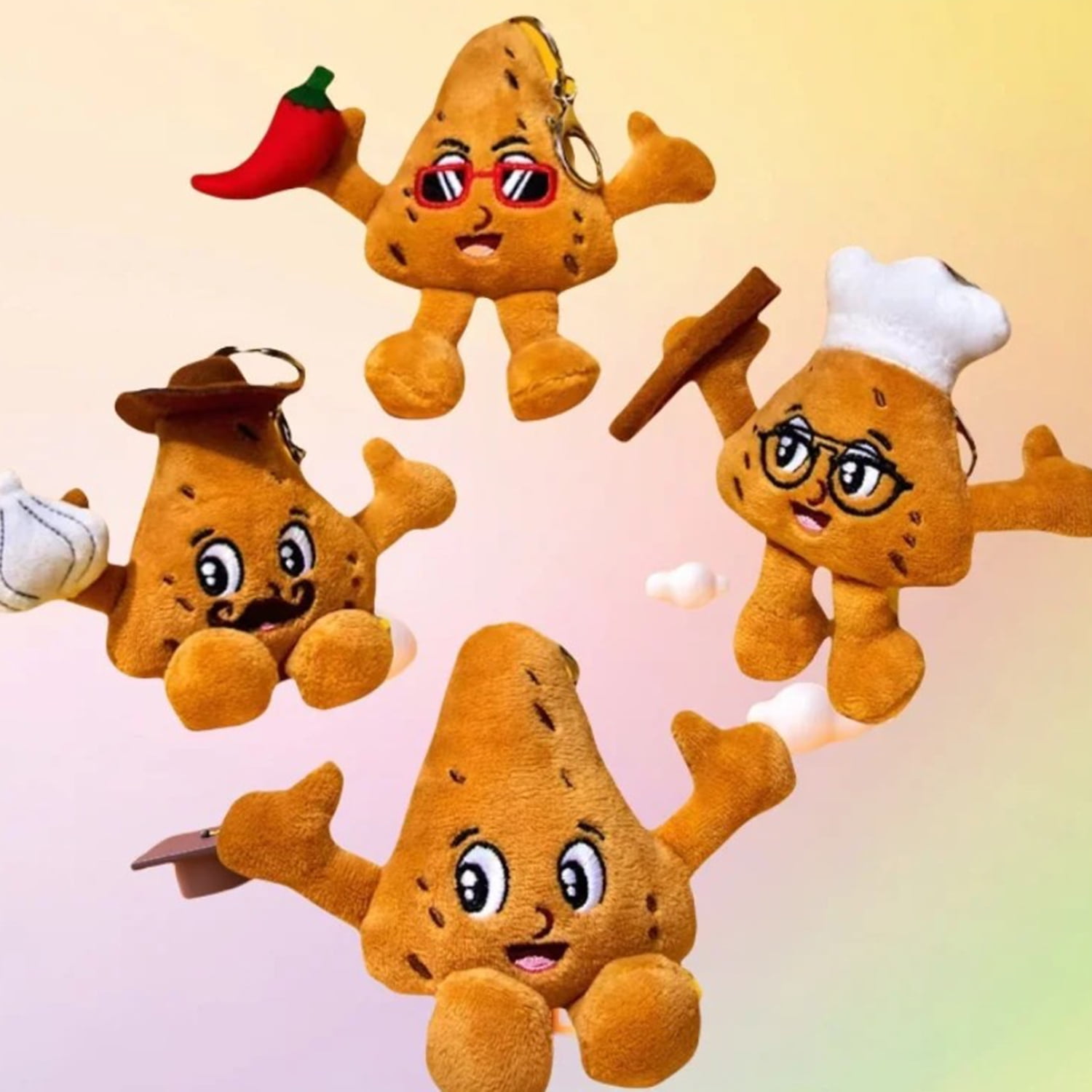 Cava Pita Chip & Jimmy Harissa & Sweet Sammy & Garlic Gus Plush Toy - 5 ...