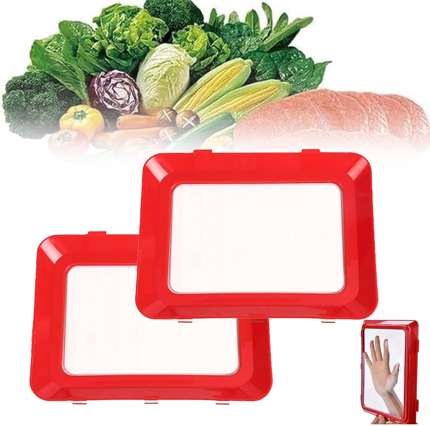 Cavabrien Reusable Food Preserving Tray, Reusable Food Preserving Tray ...