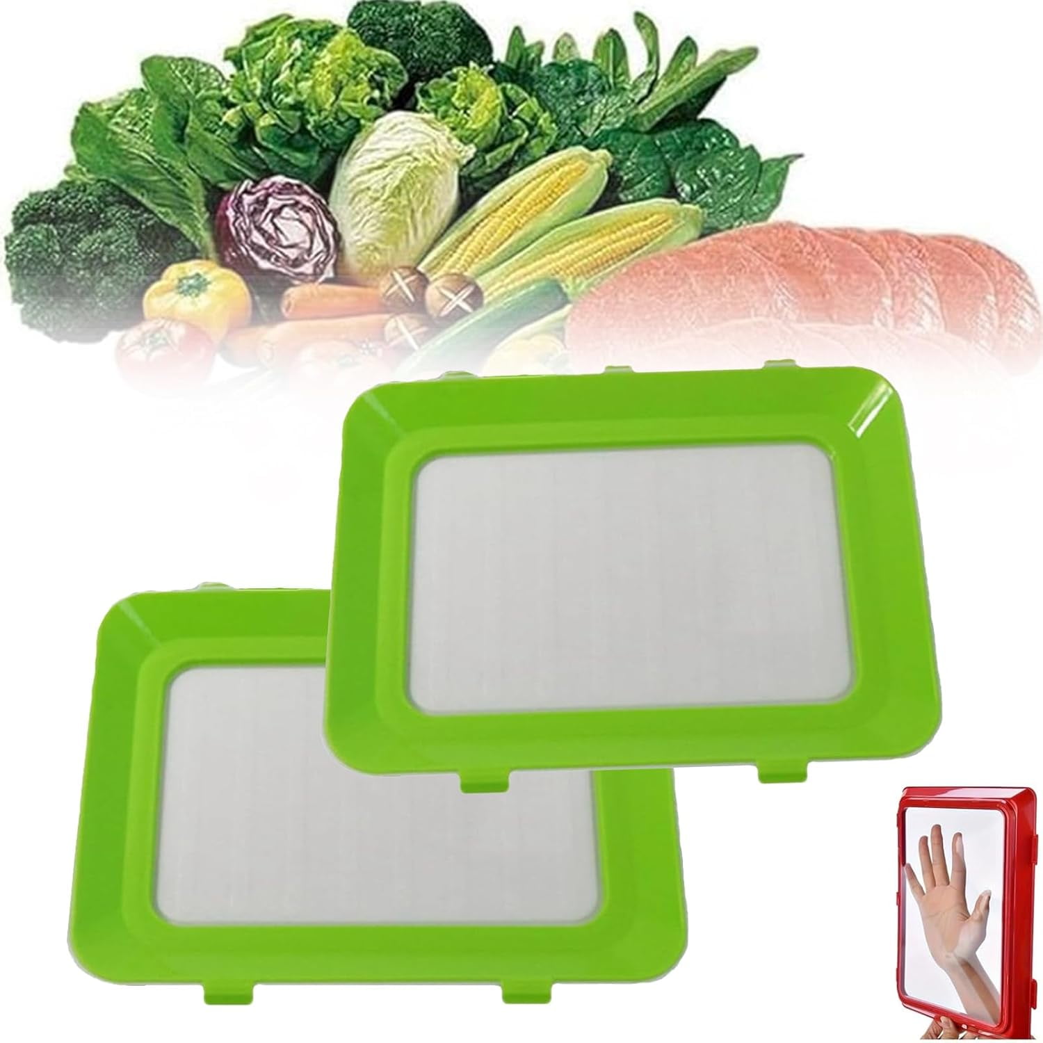 Cavabrien Reusable Food Preserving Tray, Reusable Food Preserving Tray ...