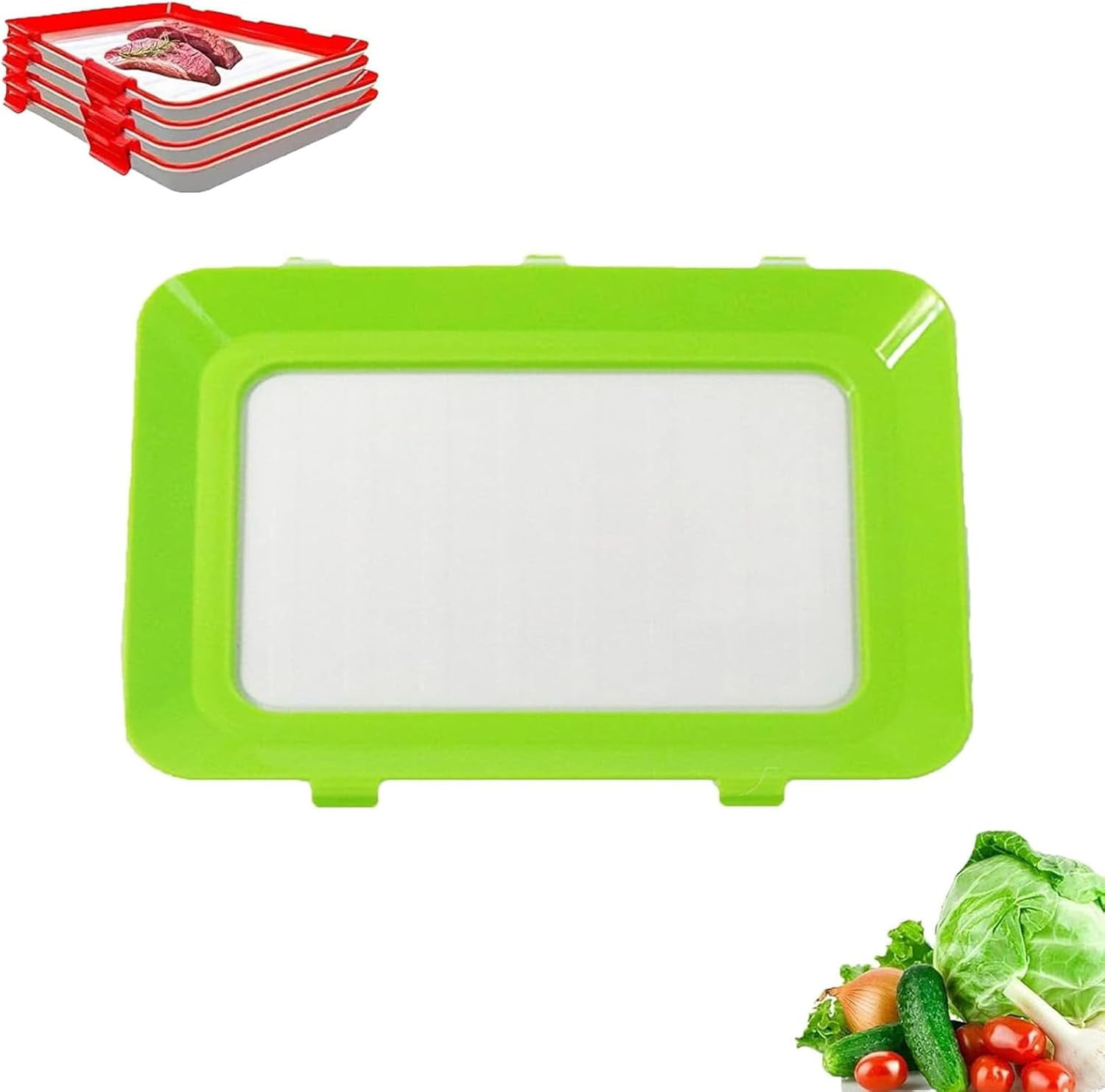 Cavabrien Reusable Food Preserving Tray, Upgrade Food Preservation ...