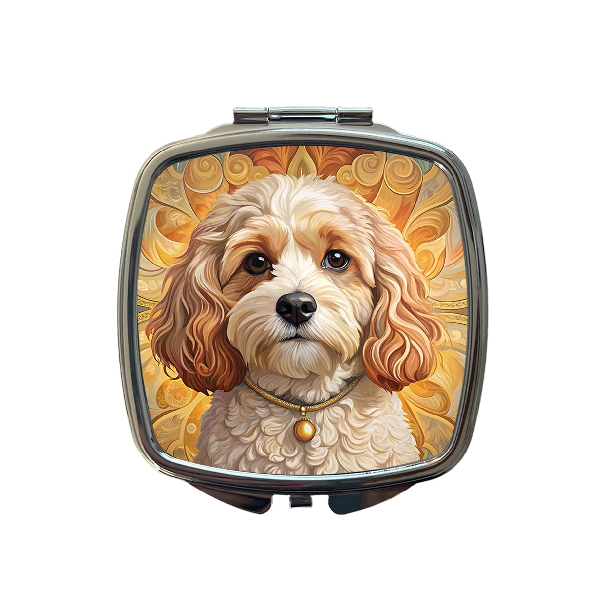 Cavachon Dog Art Nouveau Travel Makeup Handbag Purse Small Pocket ...
