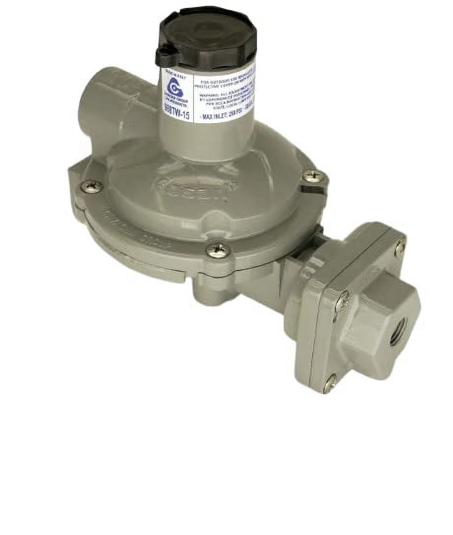 Cavagna Kosan 988TW-15 Twin Stage Propane Regulator 1/4" x 1/2" Outlet ...