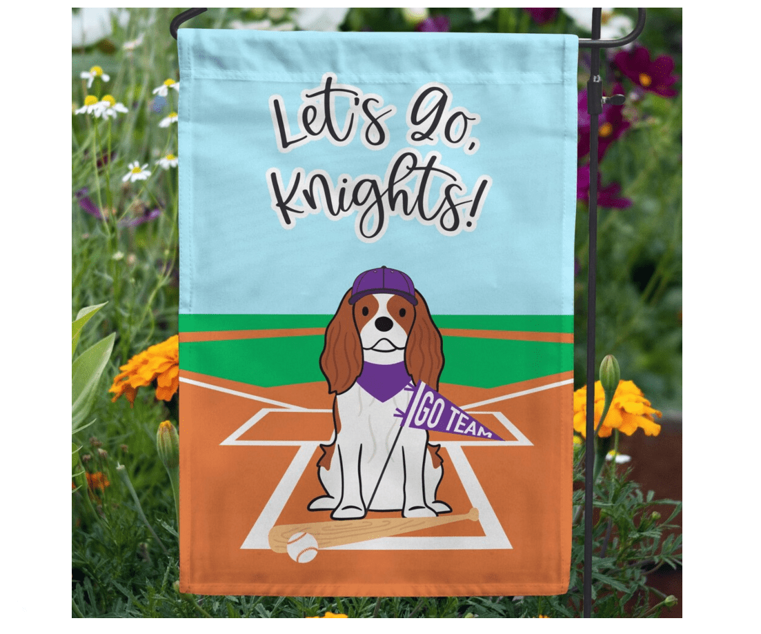 Cavalier King Charles Baseball Flag 28x40 POLE NOT INCLUDED House Flag ...