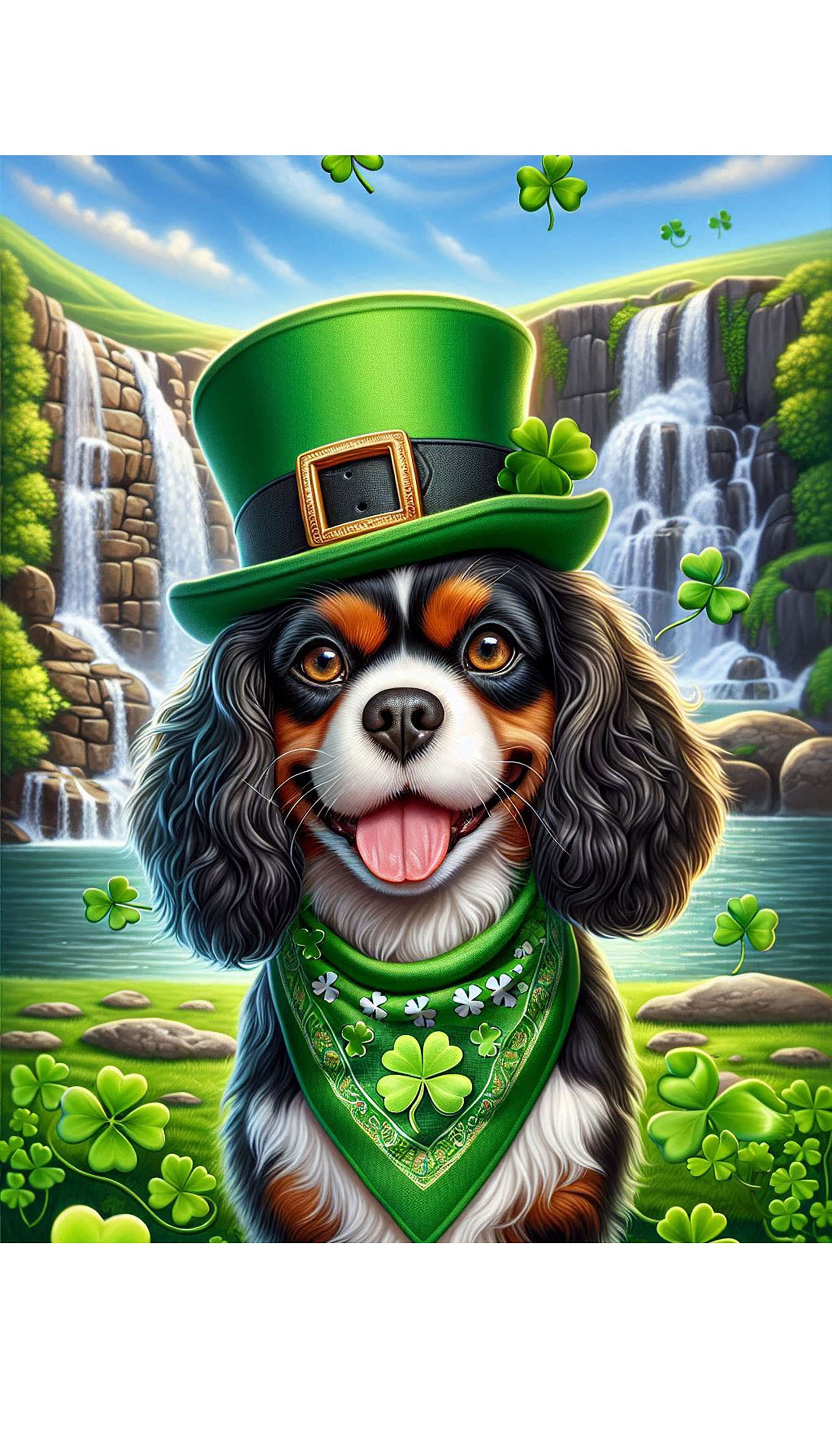 Cavalier King Charles Black/Tan - Best of Breed DCR Saint Patricks Day ...