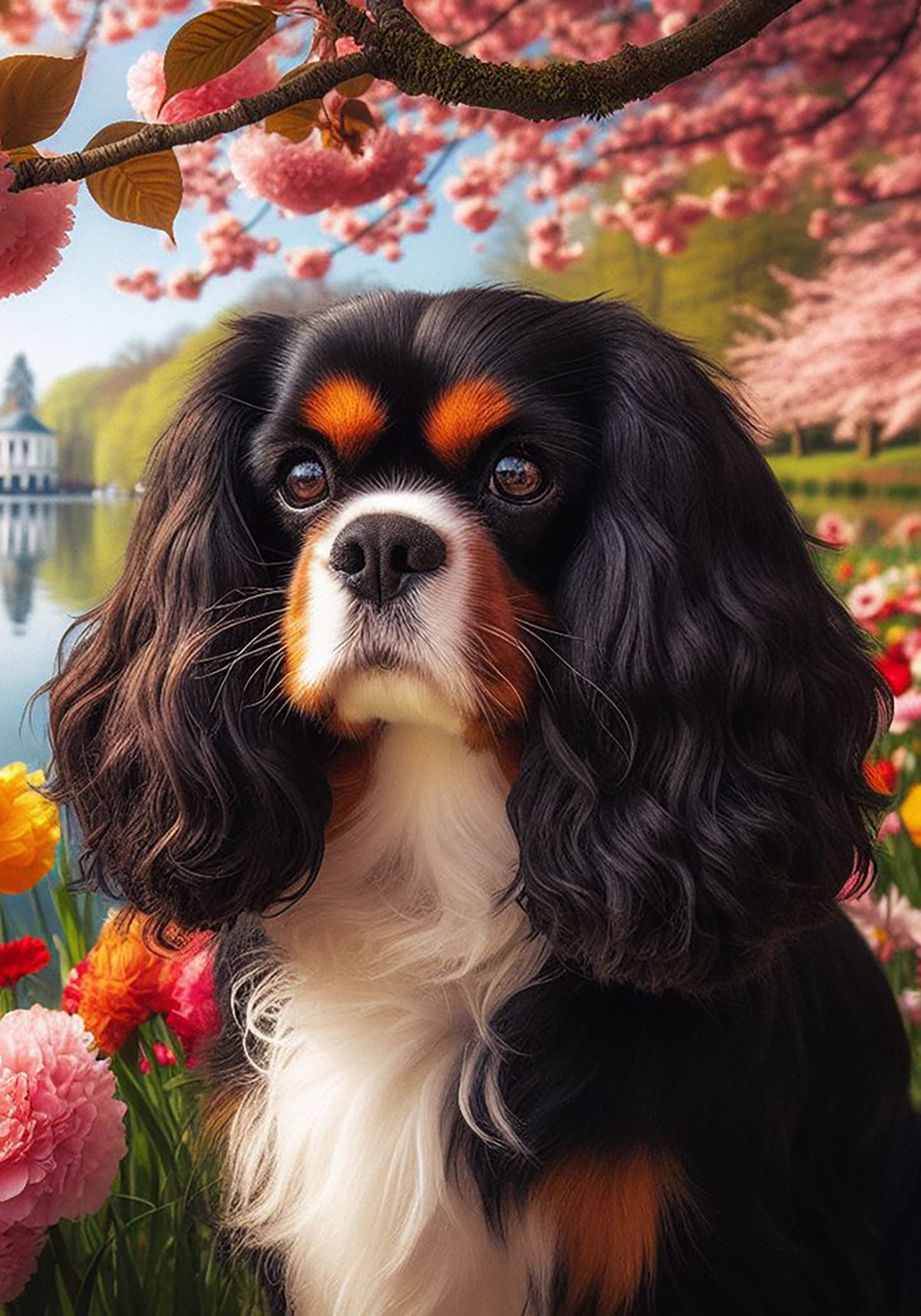 Cavalier King Charles Black/Tan - Best of Breed DCR Spring House Size ...