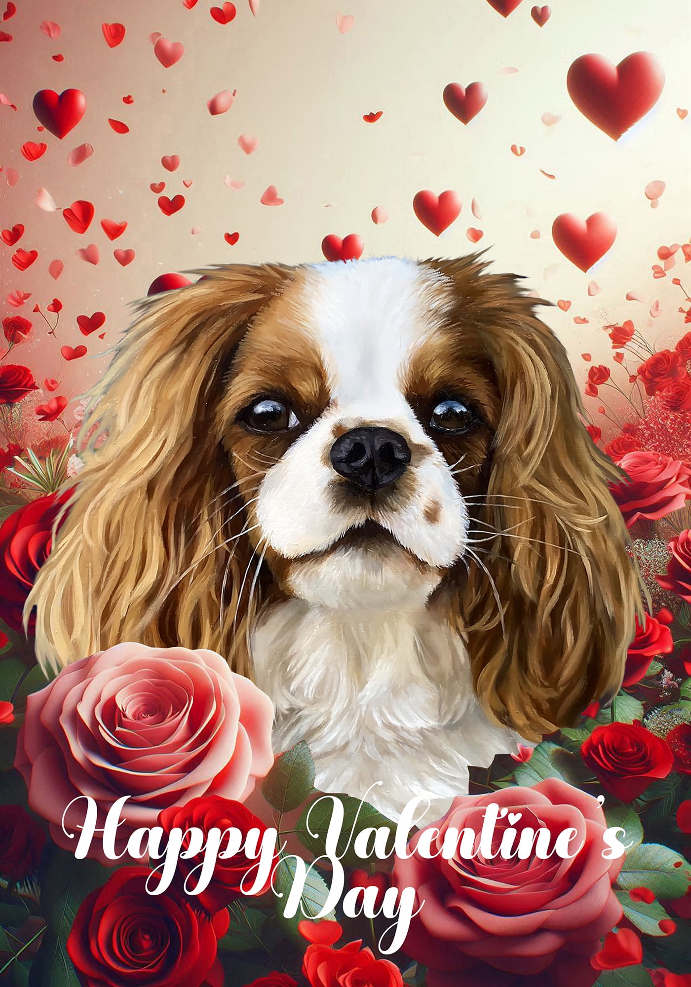 Cavalier King Charles Blenheim - Best of Breed Valentines Day Outdoor ...