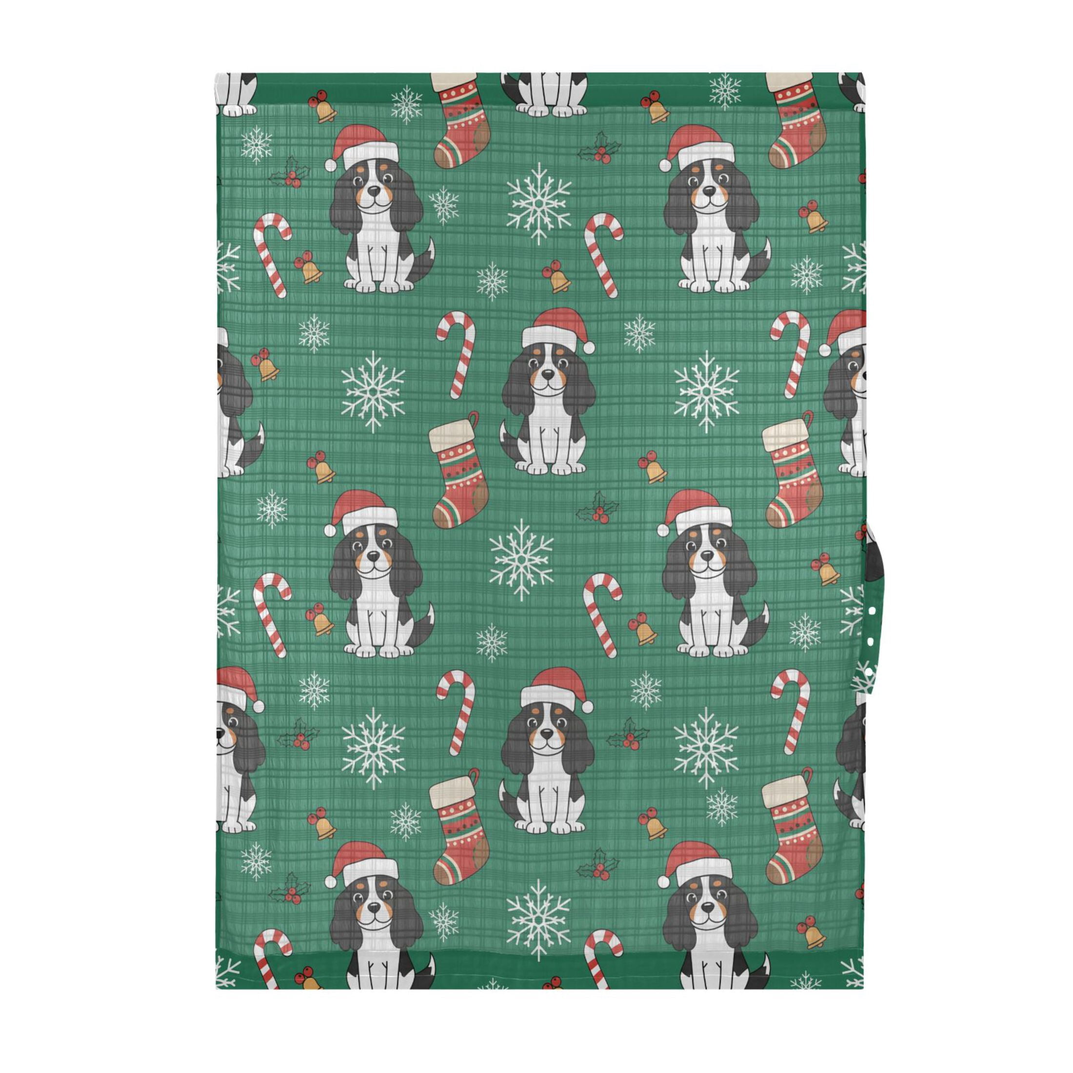 Cavalier King Charles Pattern Door Curtain Sheer Privacy Light ...