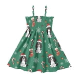 Cavalier King Charles Pattern Girls' Casual Dresses 2Y-8Y Sleeveless ...