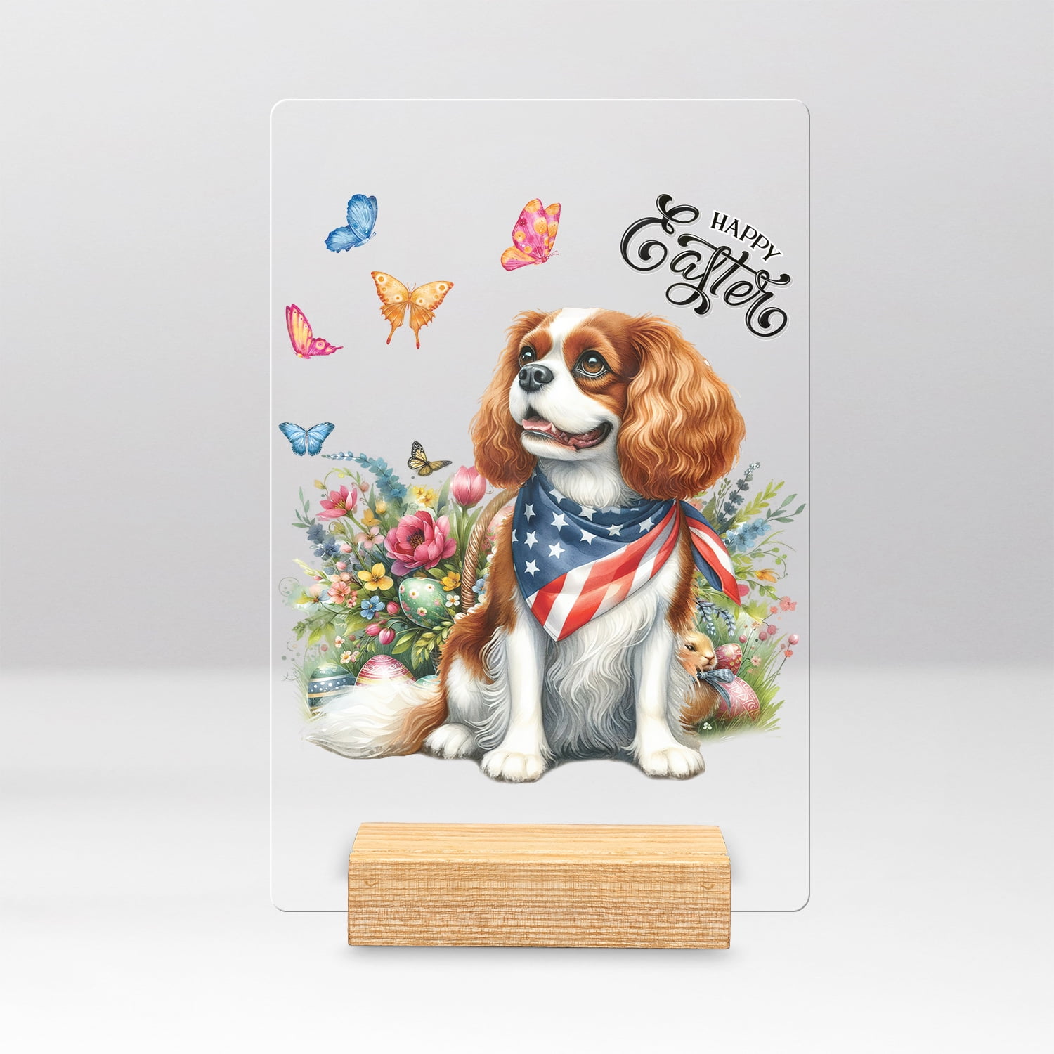 Cavalier King Charles Spaniel Celebrates Spring and Happy Easter ...