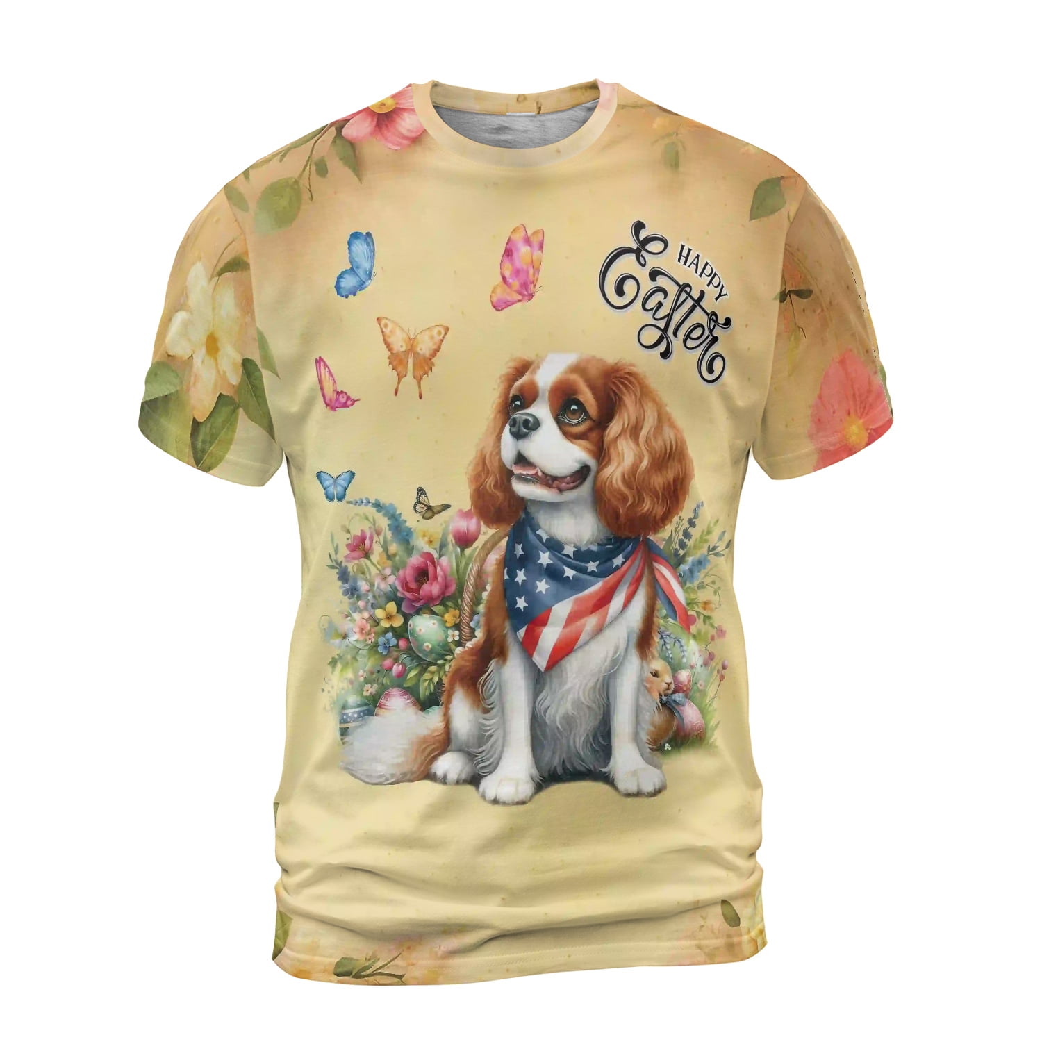Cavalier King Charles Spaniel Celebrates Spring and Happy Easter All ...