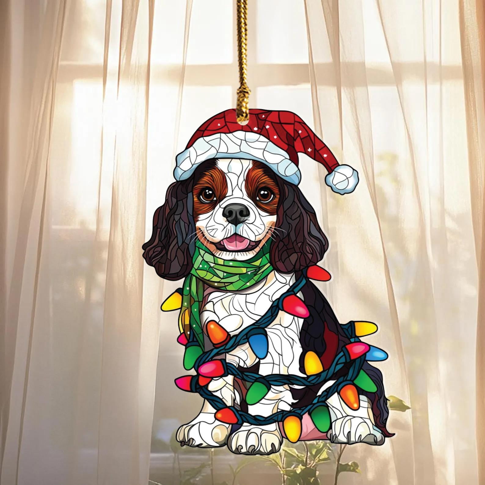 Cavalier King Charles Spaniel Dog Acrylic Suncatcher Window Hanging ...