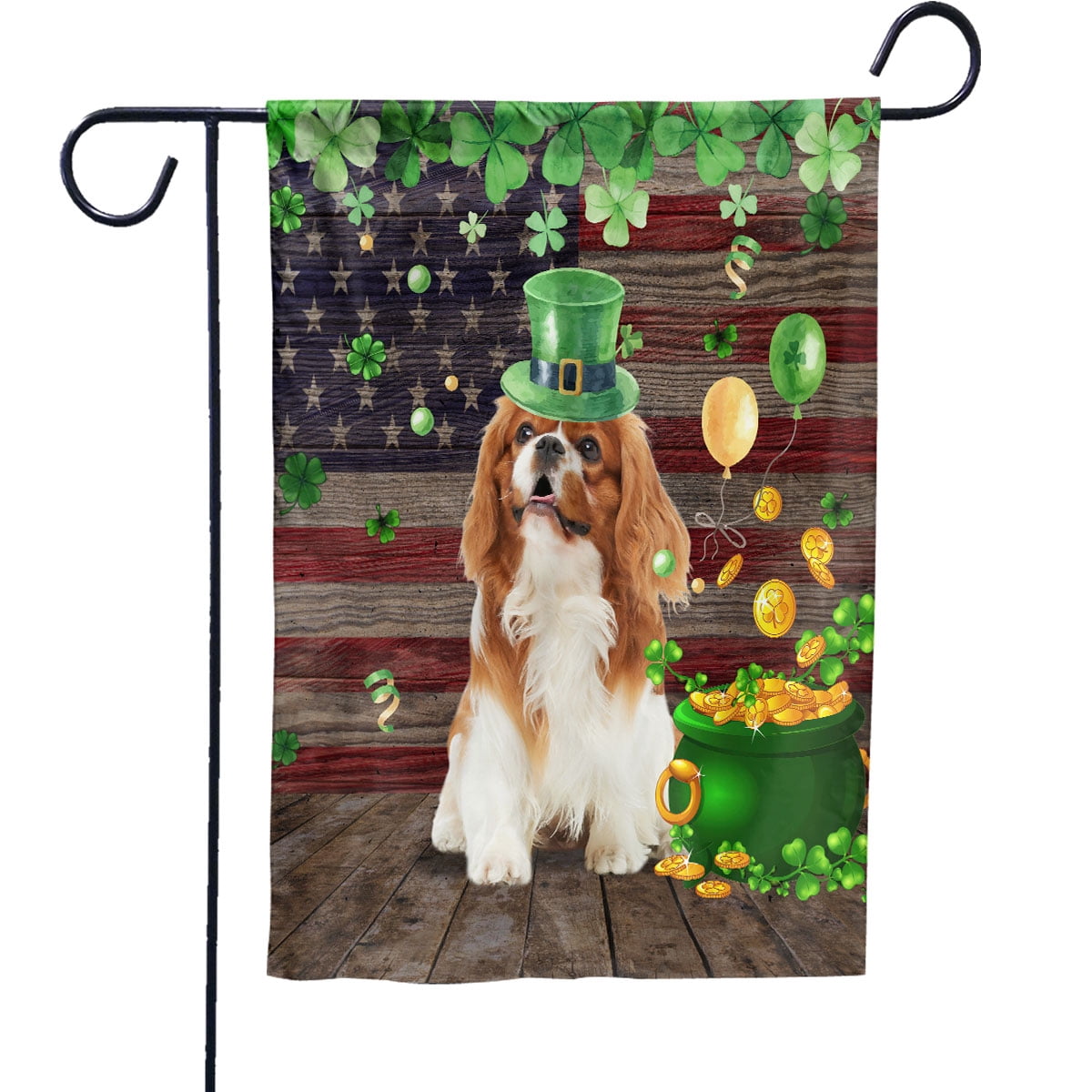 Cavalier King Charles Spaniel Dog American Flag Patricks Day, St ...