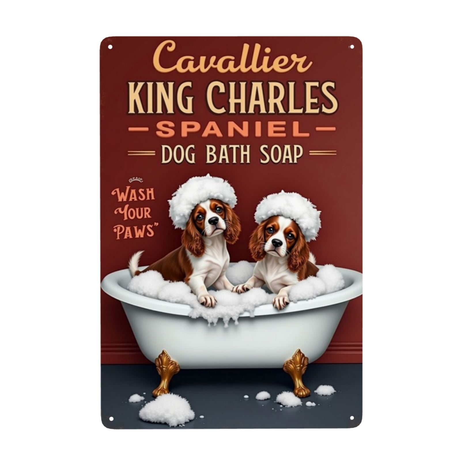 Cavalier King Charles Spaniel Dog Bath Soap Wash Your Paws (5) Vintage ...