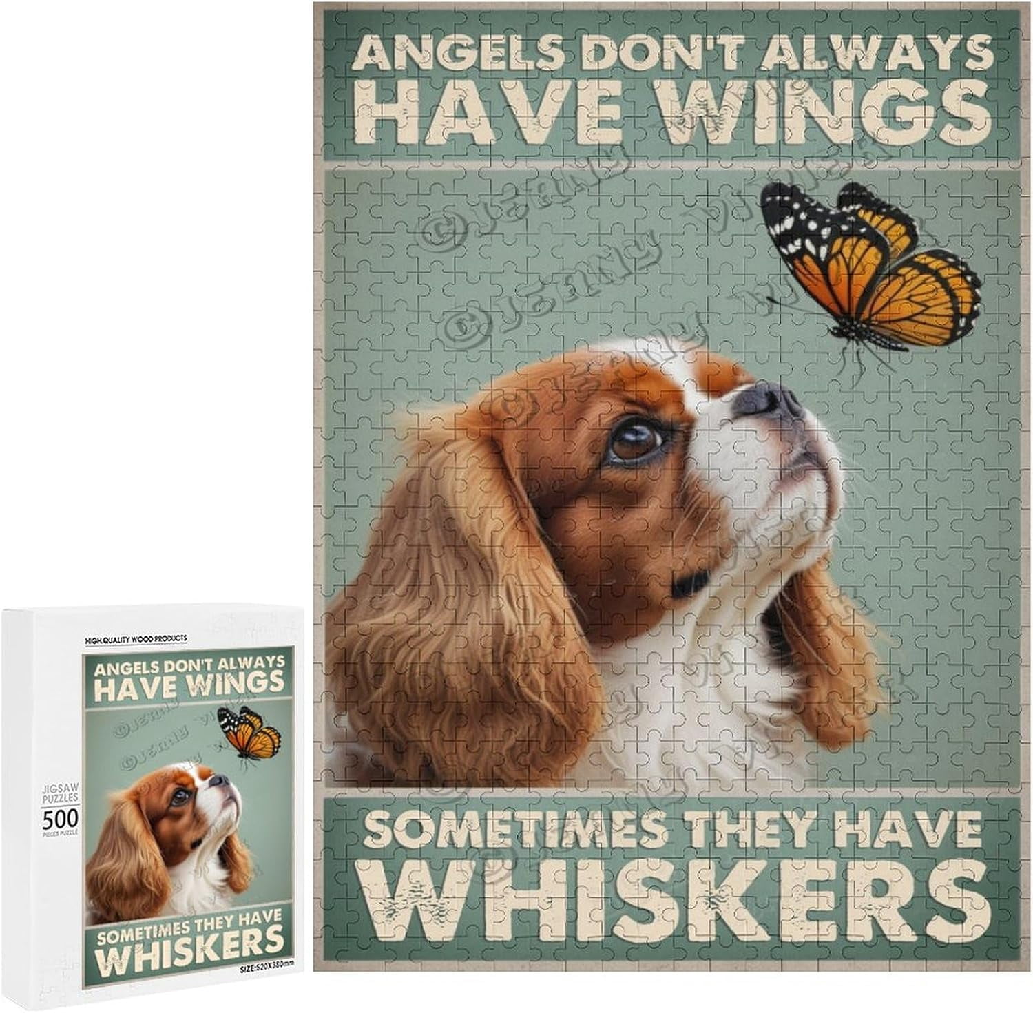 Cavalier King Charles Spaniel Dog Puzzle - 500 Pieces for Adults ...