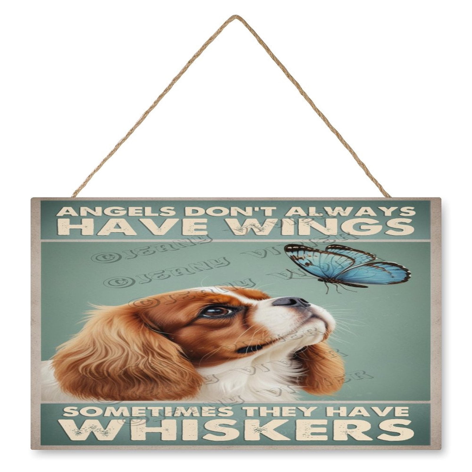 Cavalier King Charles Spaniel Dog Wood Decor Sign, Cute Dog Decor ...
