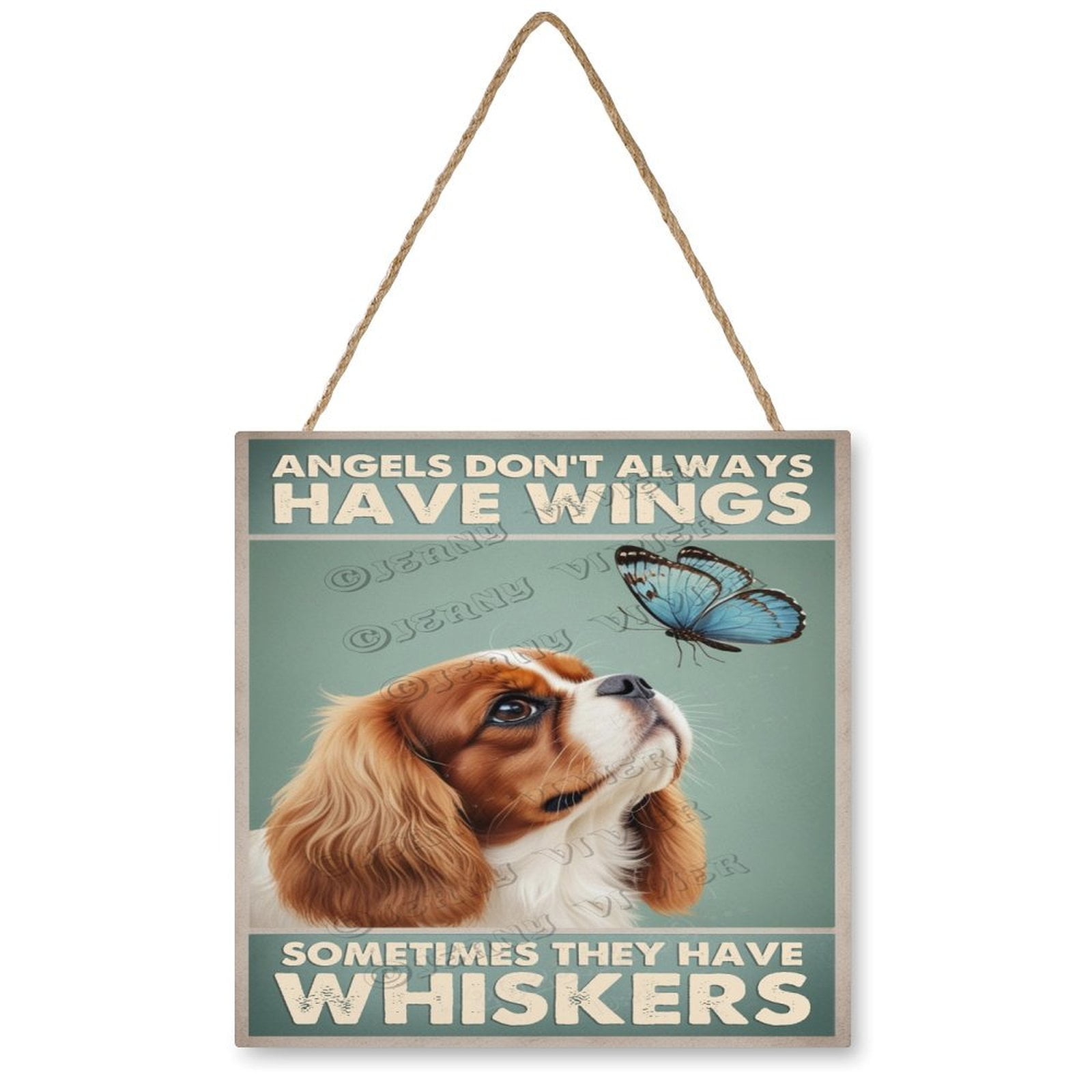 Cavalier King Charles Spaniel Dog Wood Decor Sign, Cute Dog Decor ...