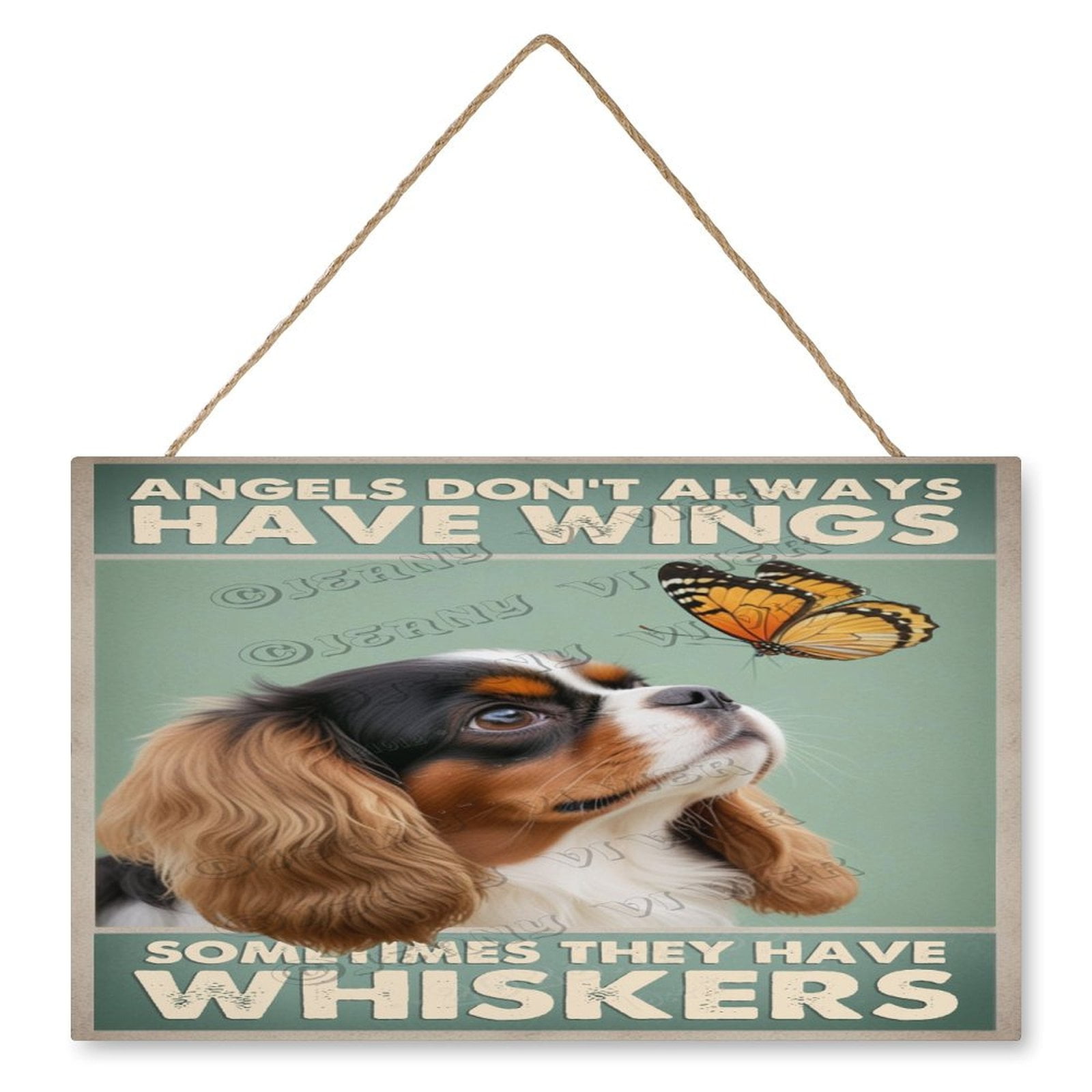 Cavalier King Charles Spaniel Dog Wall Decor, Decorative Hanging Wood ...