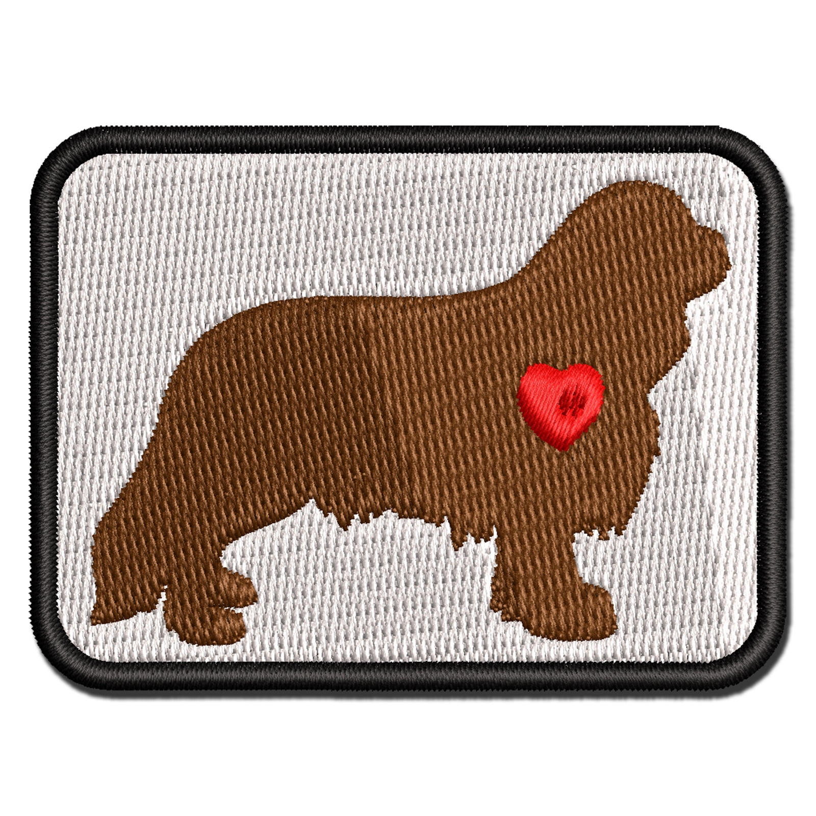 Cavalier King Charles Spaniel Dog with Heart Applique Multi-Color ...