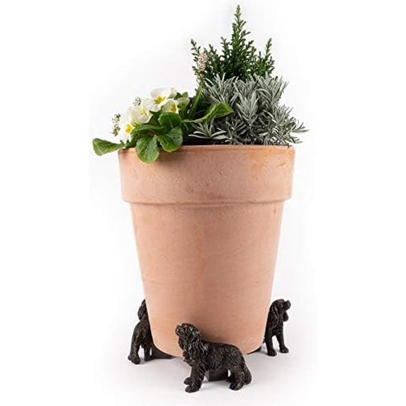 Cavalier King Charles Spaniel Figures Plant Pot Feet Planter Riser ...