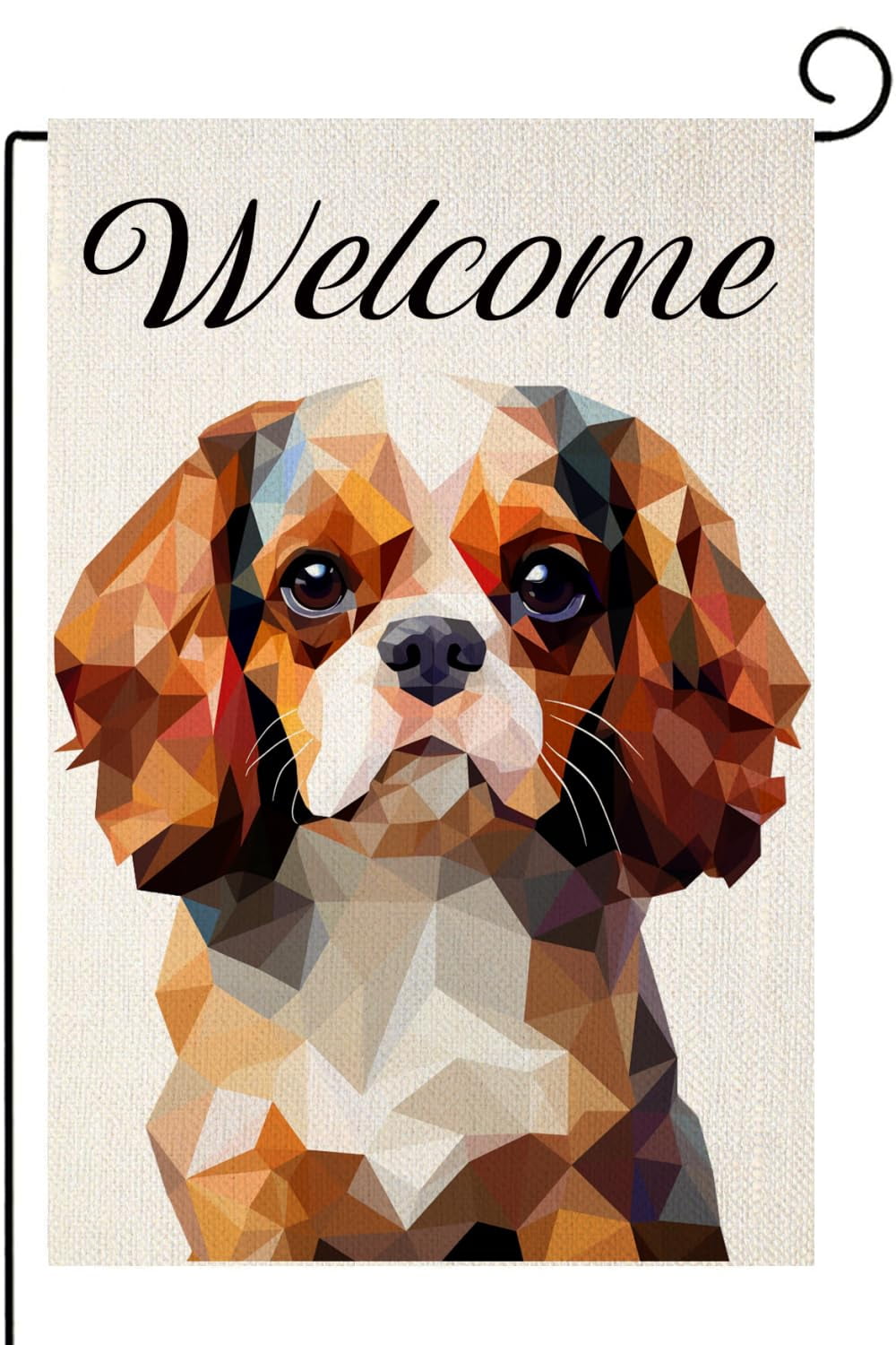 Cavalier-King-Charles Spaniel Garden Flag Summer Flag Spring Autumn ...