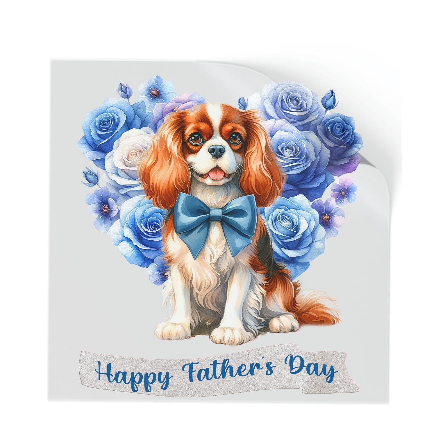 Cavalier King Charles Spaniel Proud Dad Happy Father's Day Cutout ...