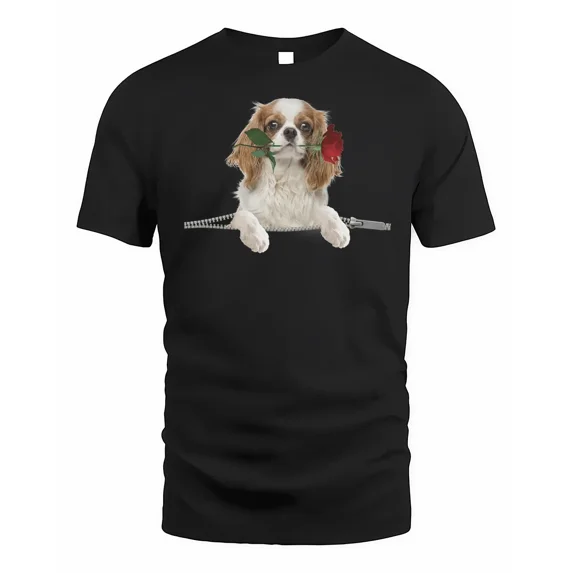Cavalier King Charles Spaniel Rose Zipper Cute Gift Shirt - Walmart.com