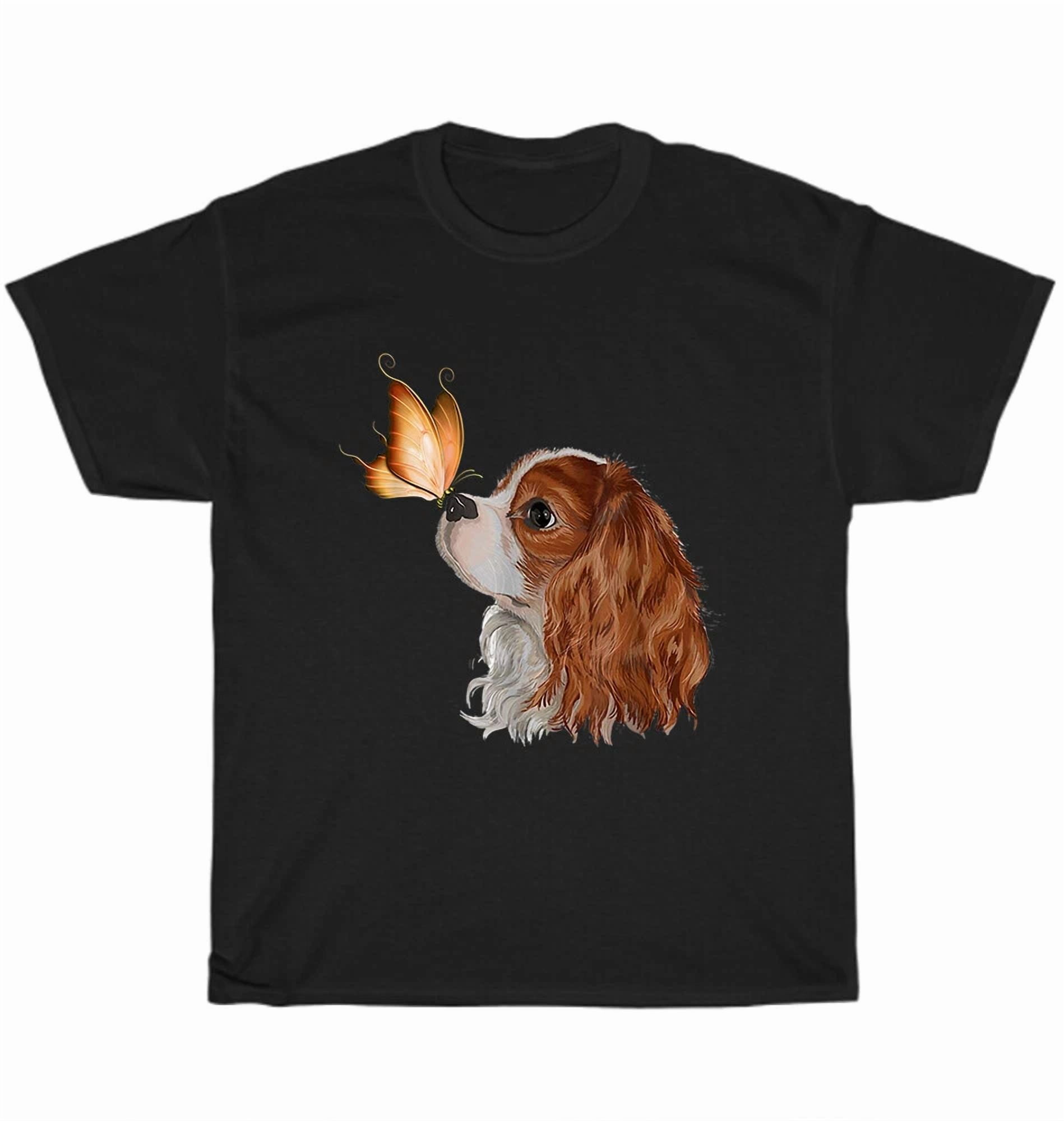 Cavalier King Charles Spaniel with Butterfly Dog Breed Lover Unique ...