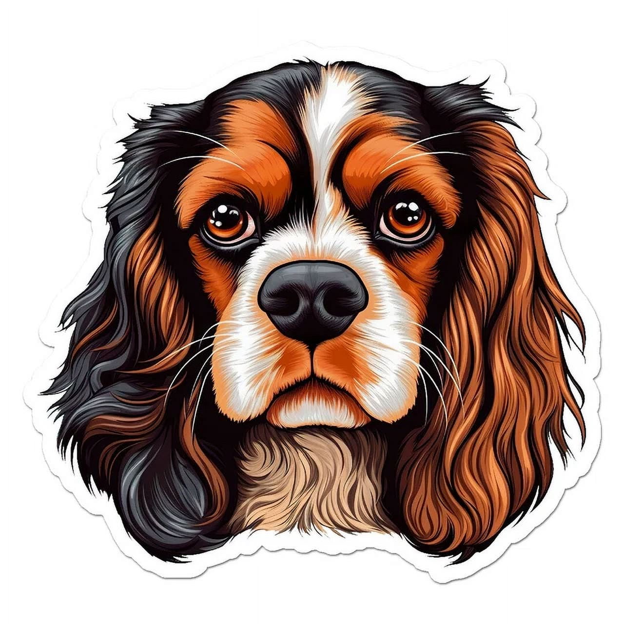 Cavalier King Charles Sticker Phone Decal Water Bottle Stickers Car ...