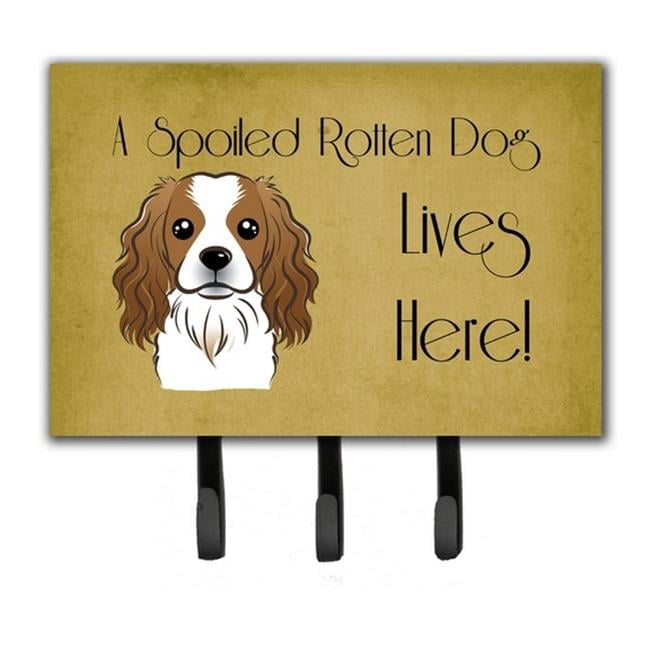 Cavalier Spaniel Spoiled Dog Lives Here Leash & Key Holder - Walmart.com