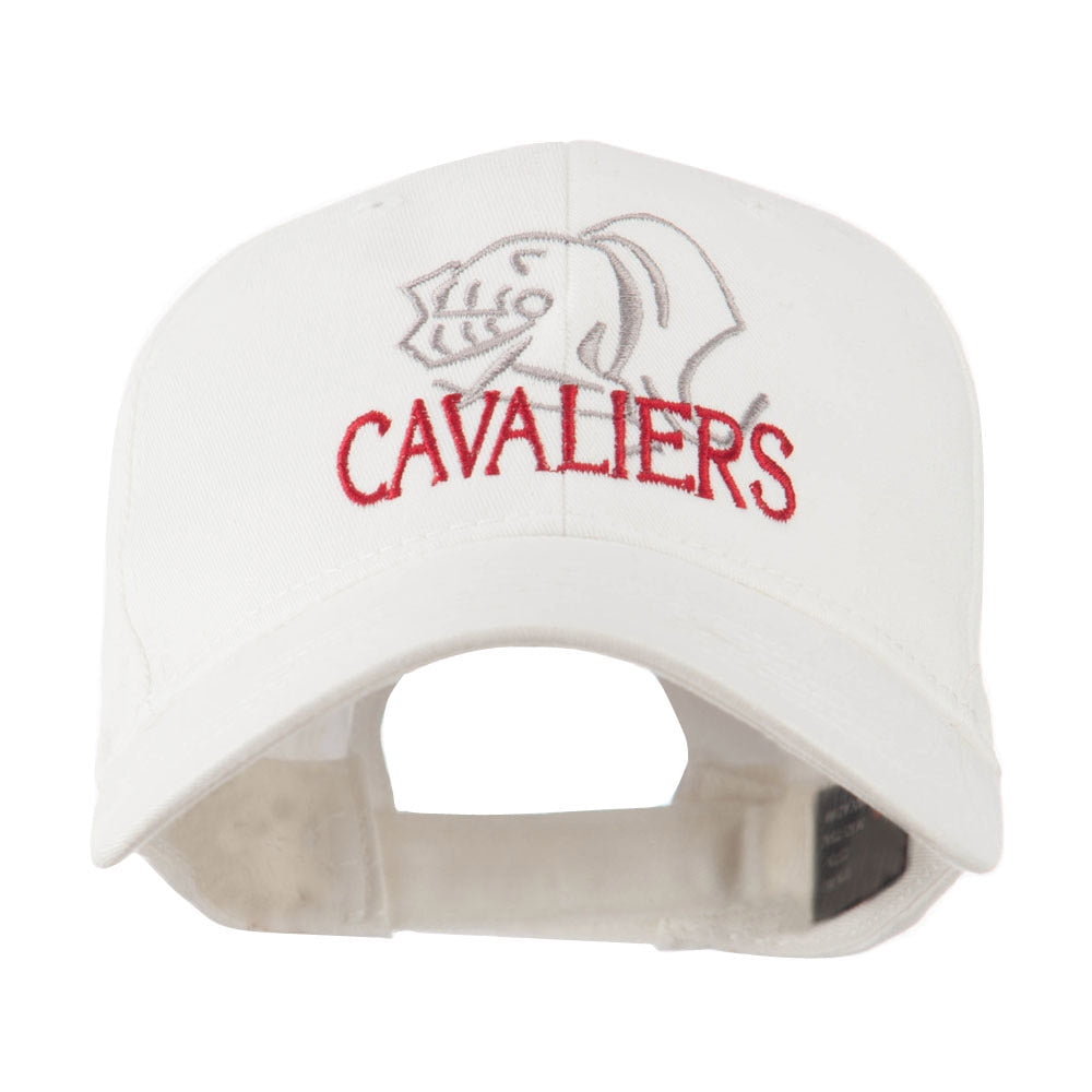 Cavaliers Mascot Embroidered Cap - White OSFM - Walmart.com