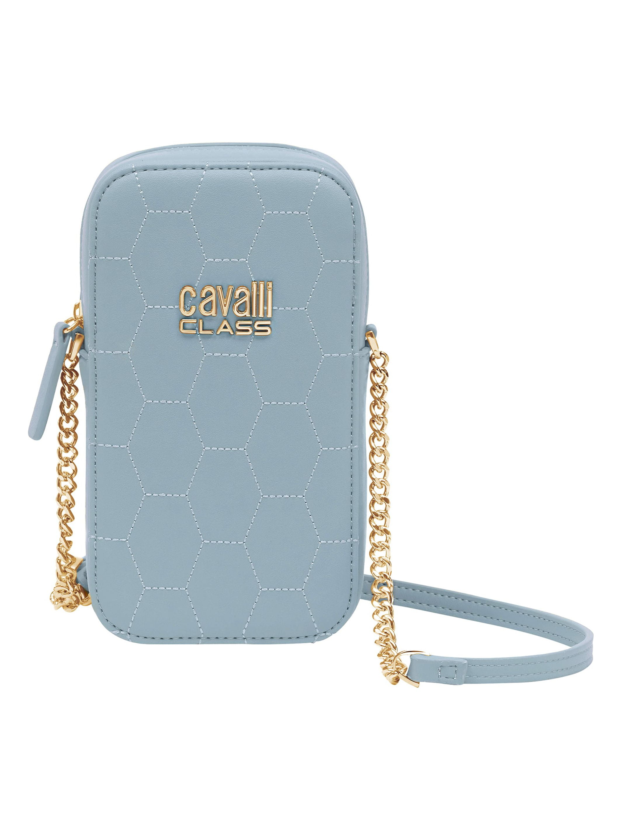 Cavalli Class PALERMO Light Blue Small Phone Holder Crossbody bag for ...