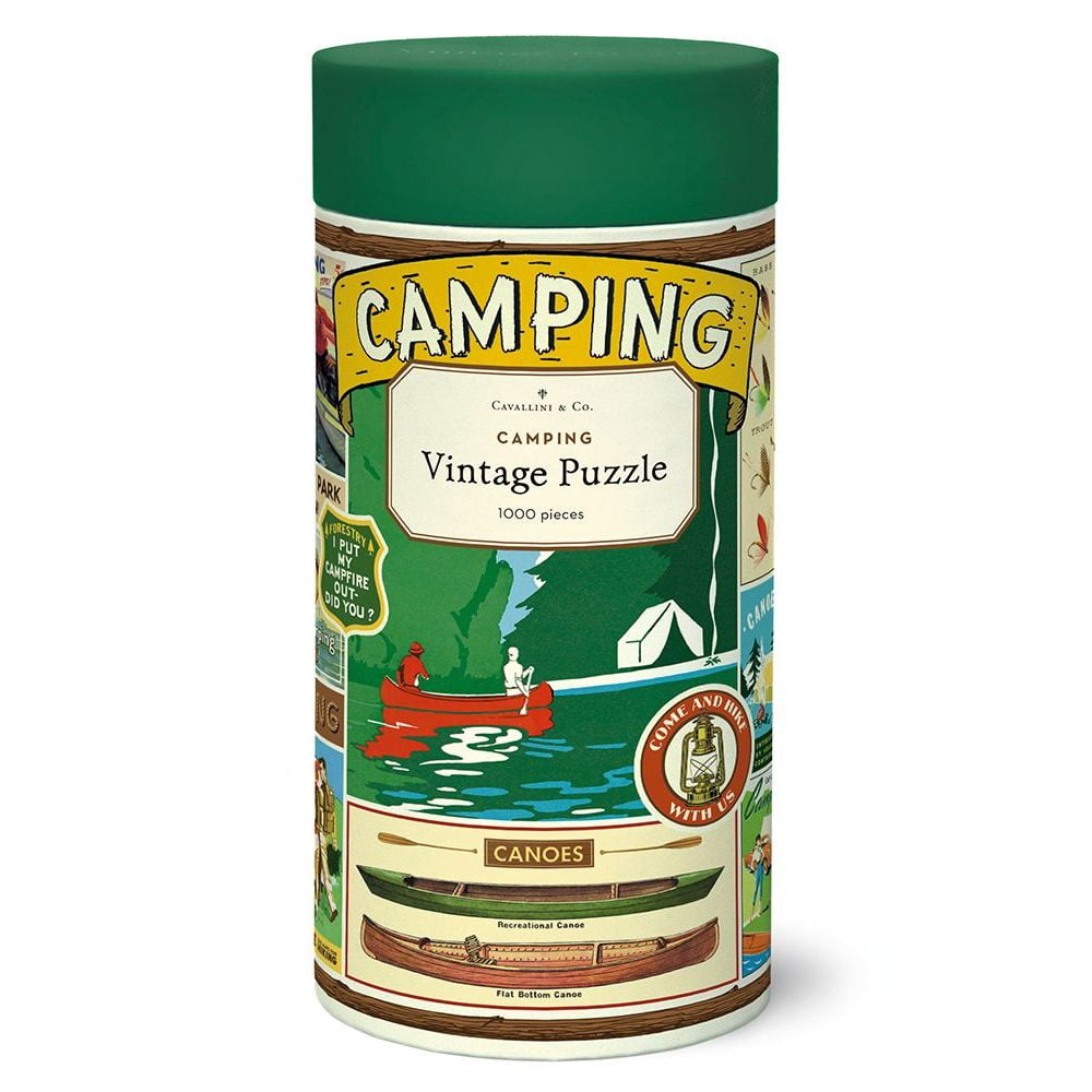 Cavallini Papers & Co., Camping 1000 Piece Puzzle by Cavallini ...