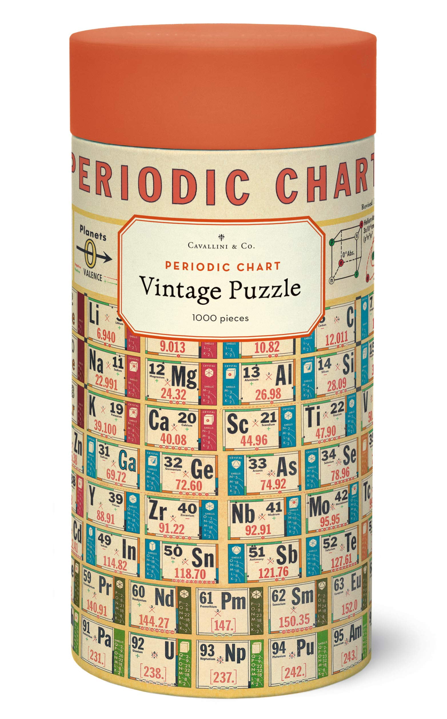 Cavallini Papers &UMRT Co. Chemie Periodic Table of Elements 1000 Piece ...